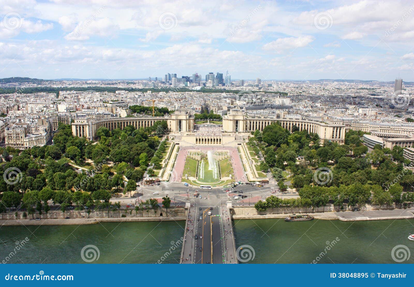 View of Paris stock image. Image of buildings, roads - 38048895