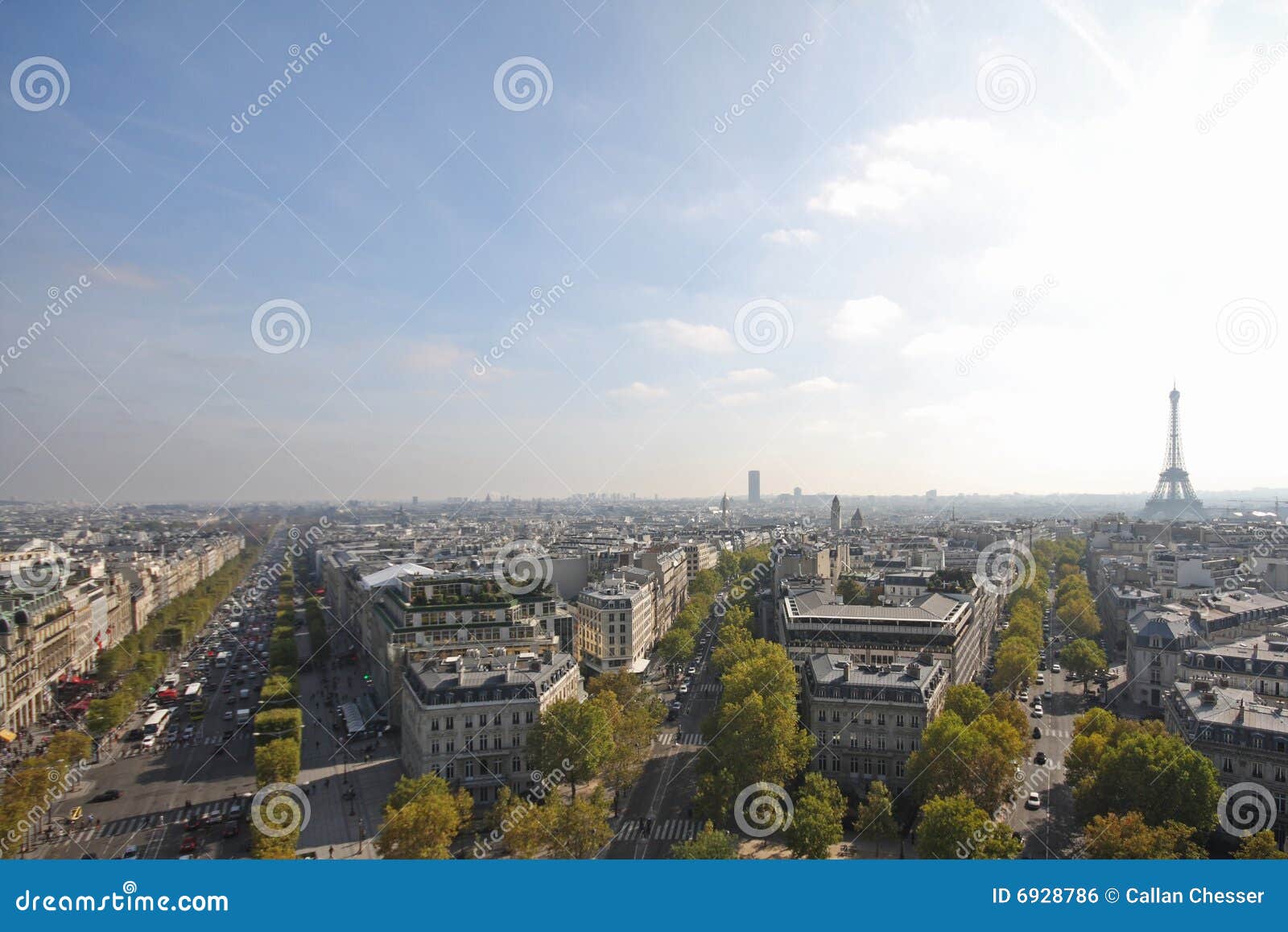 View of Paris stock photo. Image of roof, traffic, france - 6928786
