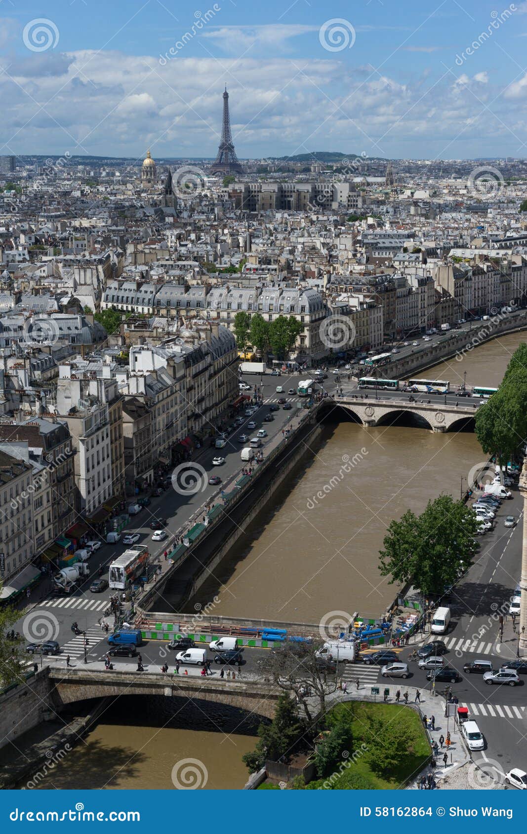 View of Paris editorial stock image. Image of holiday - 58162864