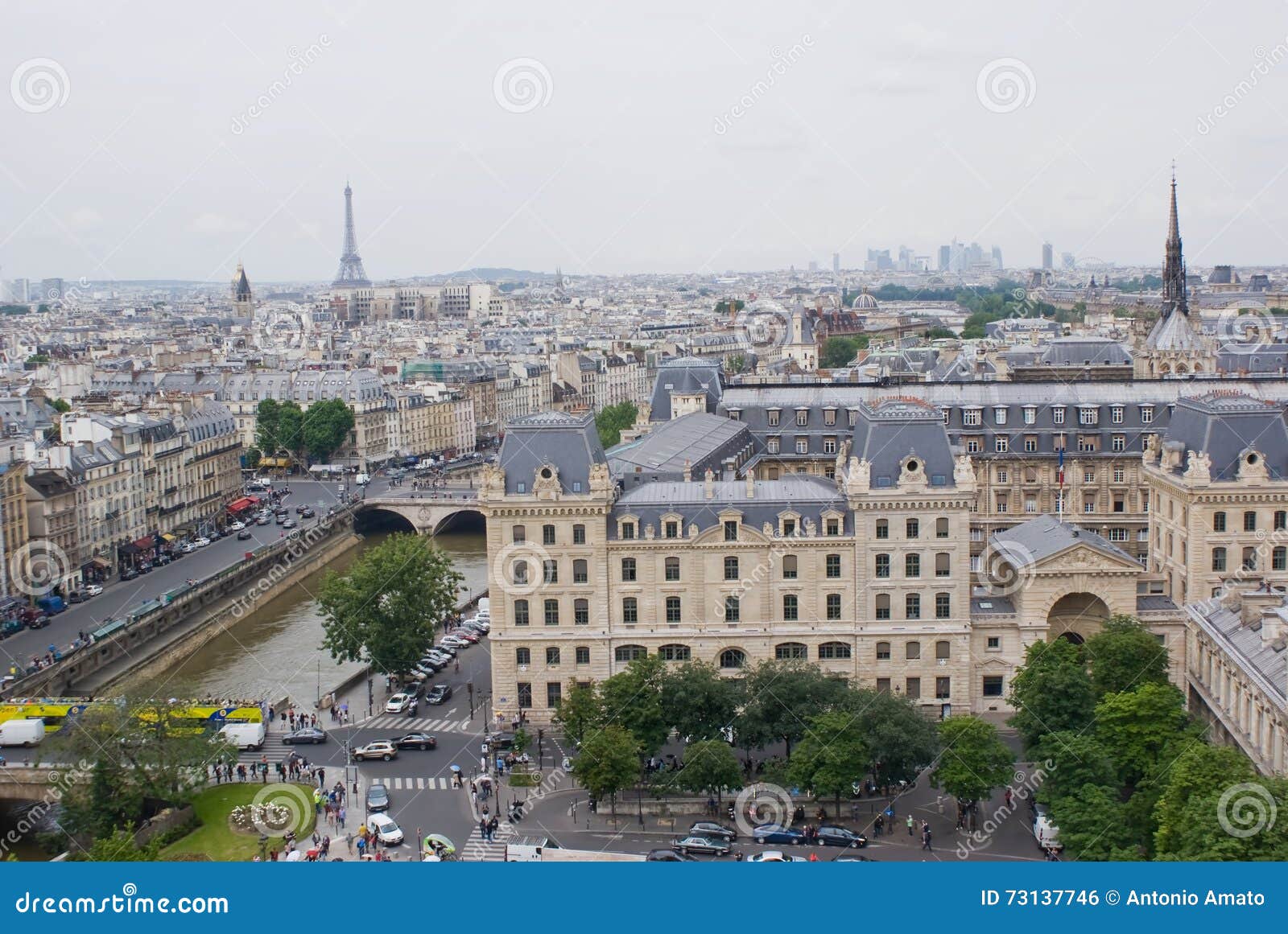 View of Paris editorial photo. Image of historic, memorial - 73137746