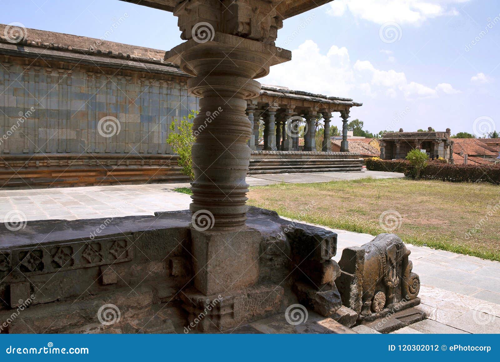 View of Parshwanatha Basadi from Adinatha Bsadi, Basadi Halli ...