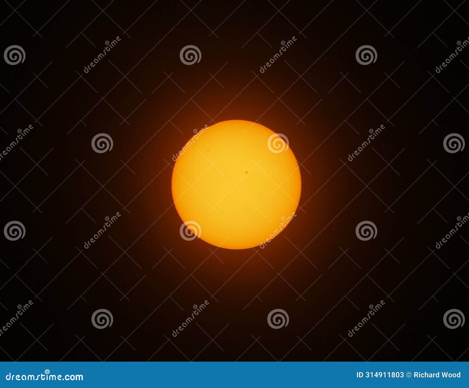 View of a Partial Solar Eclipse, after Third Contact, Sun Seen with ...