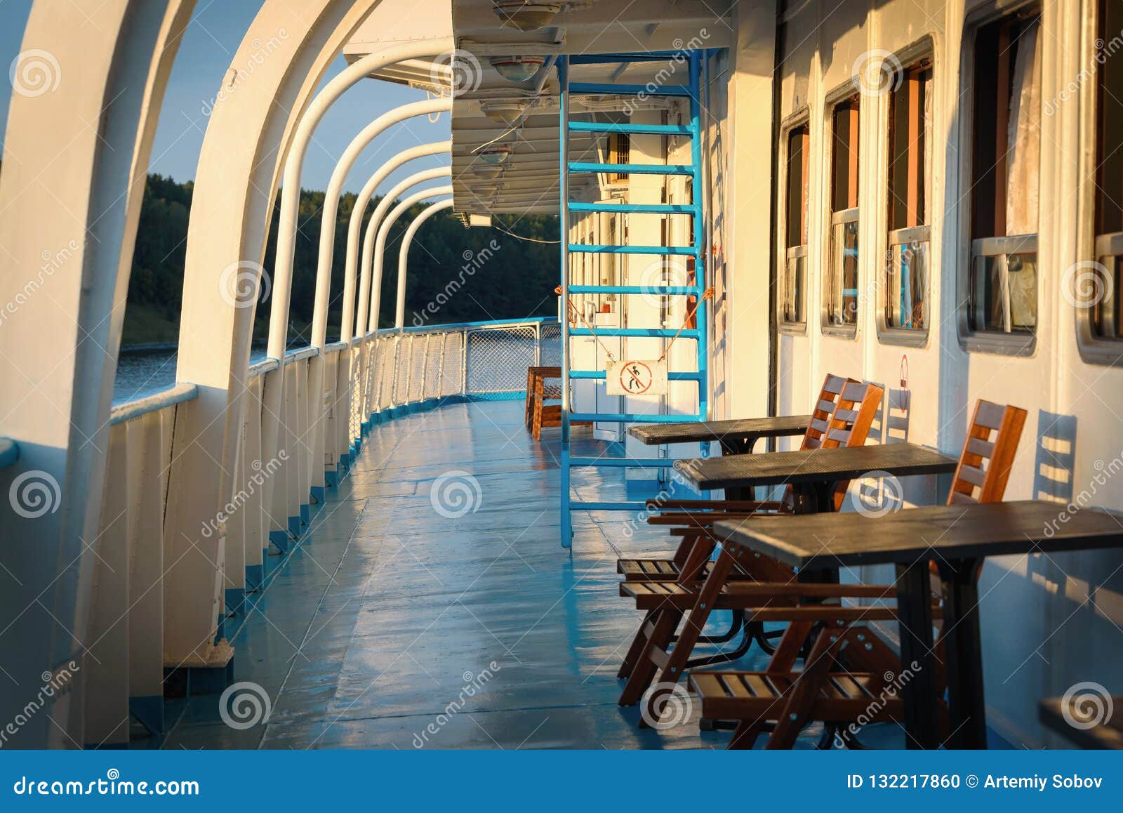 View of the Passenger Deck for Rest and Walks of Passengers during ...