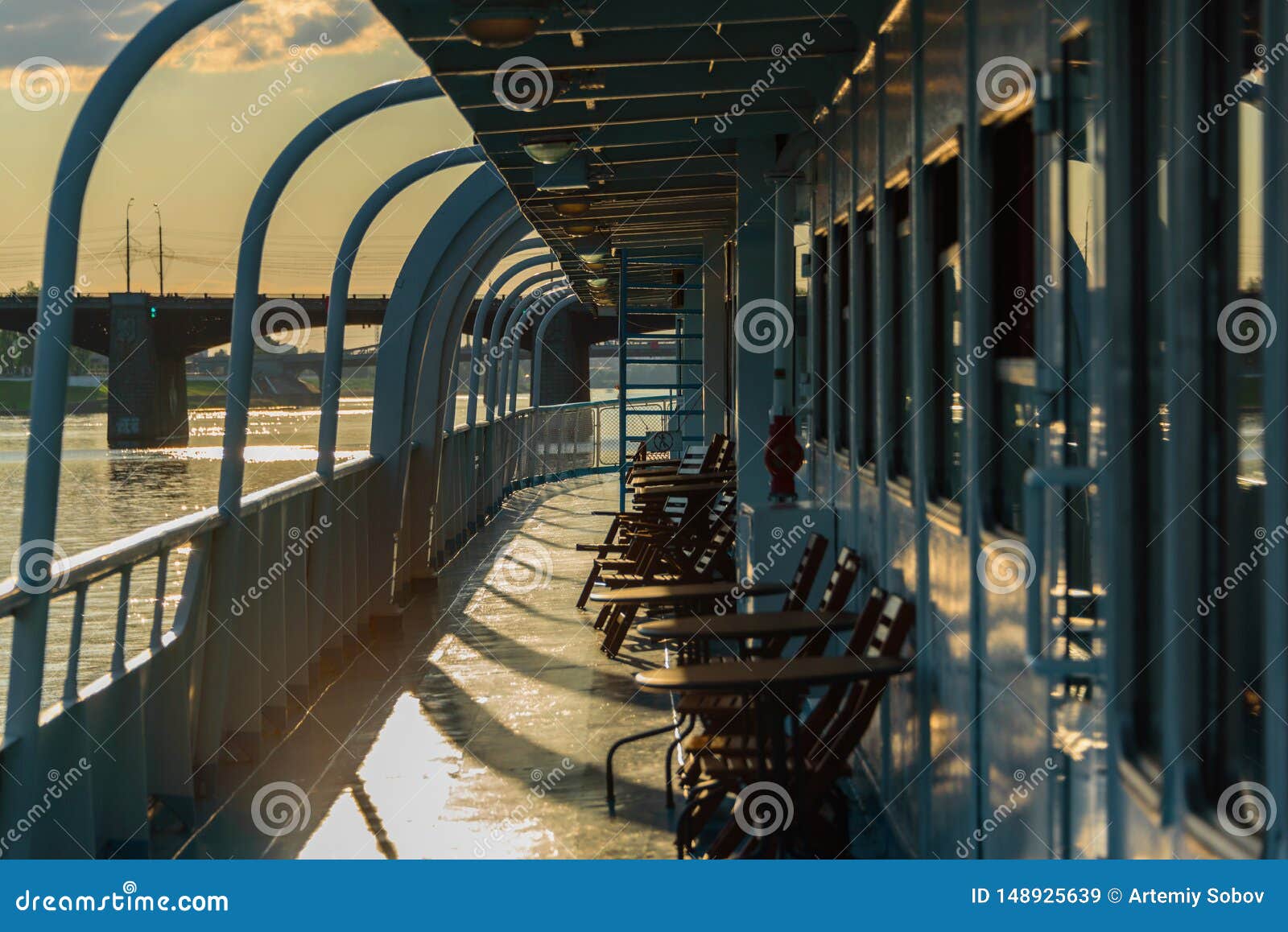 View of the Passenger Deck for Rest and Walks of Passengers during a ...