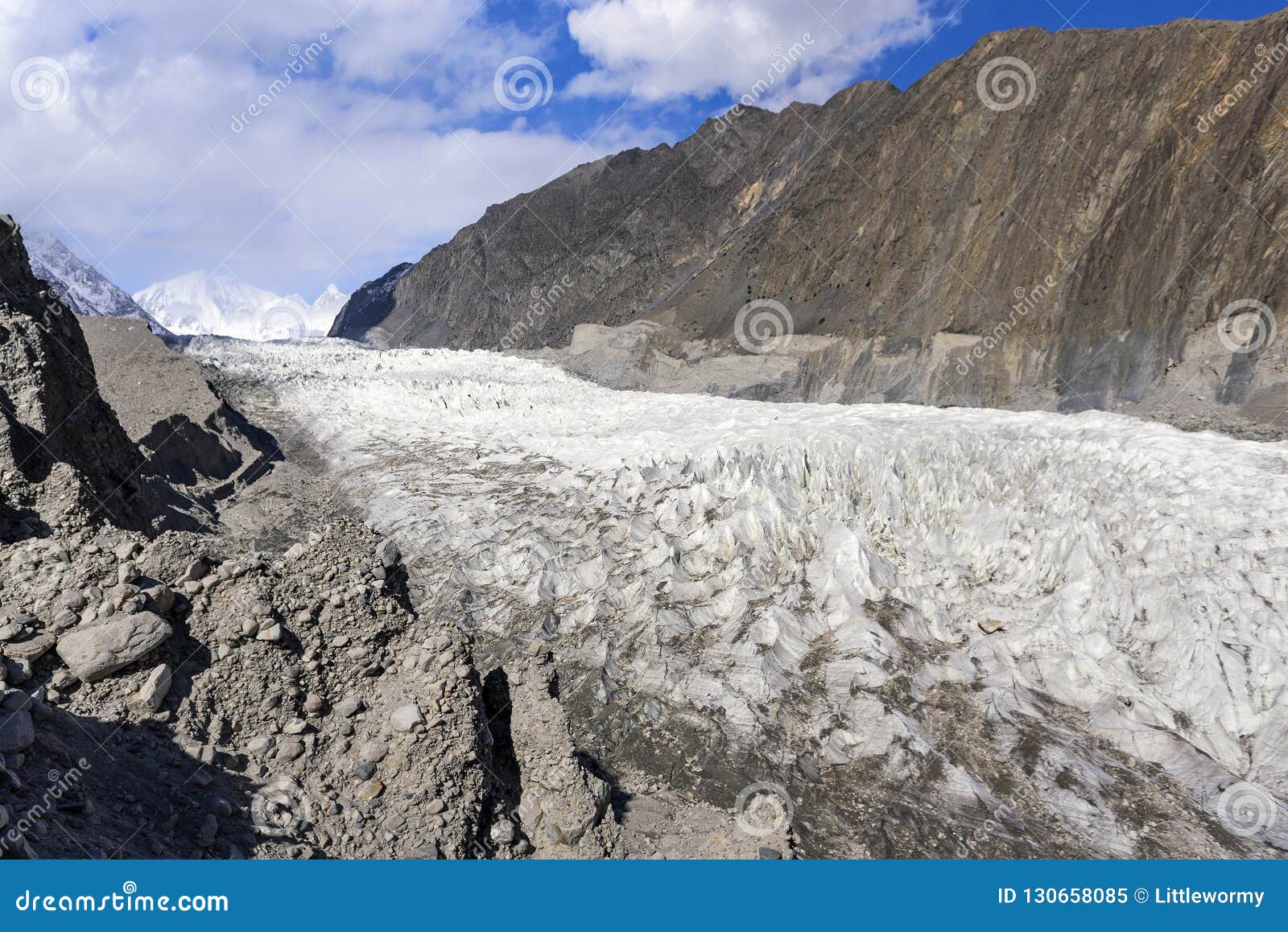 Passu Glacier in Passu, Pakistan Stock Image - Image of gilgit, view ...