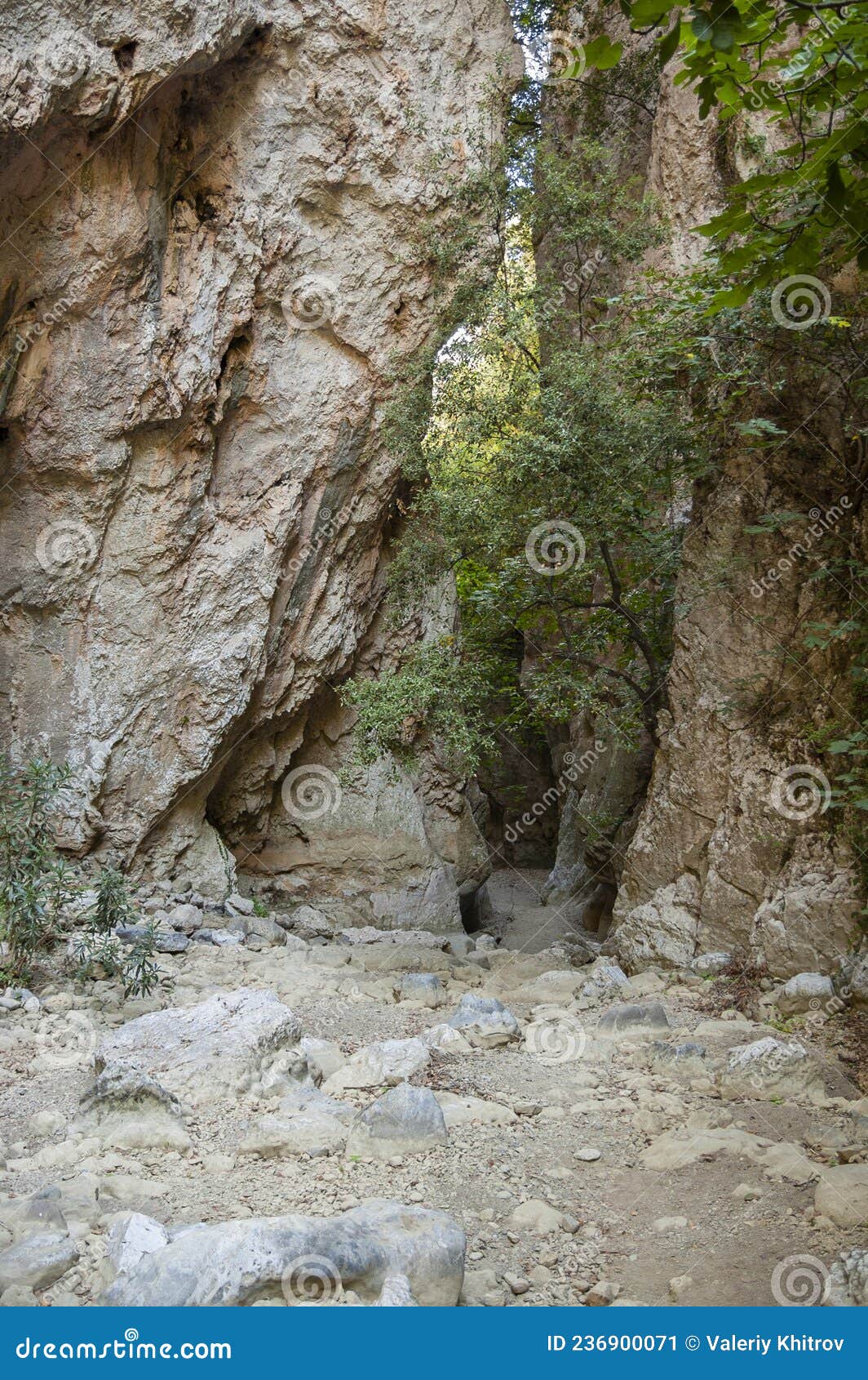 View of the Patsos Gorge, Crete, Greece Stock Image - Image of holidays ...