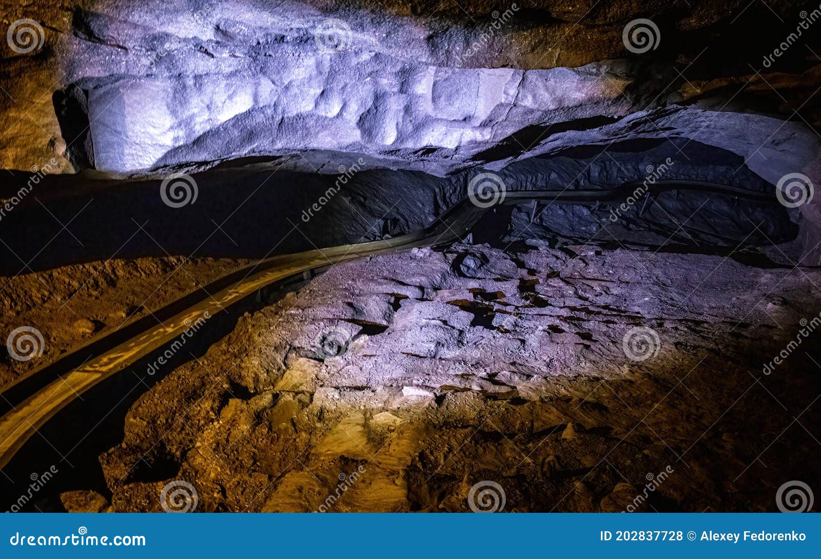 View of the Peak Cavern, Also Known As the Devil`s Arse, in Castleton ...