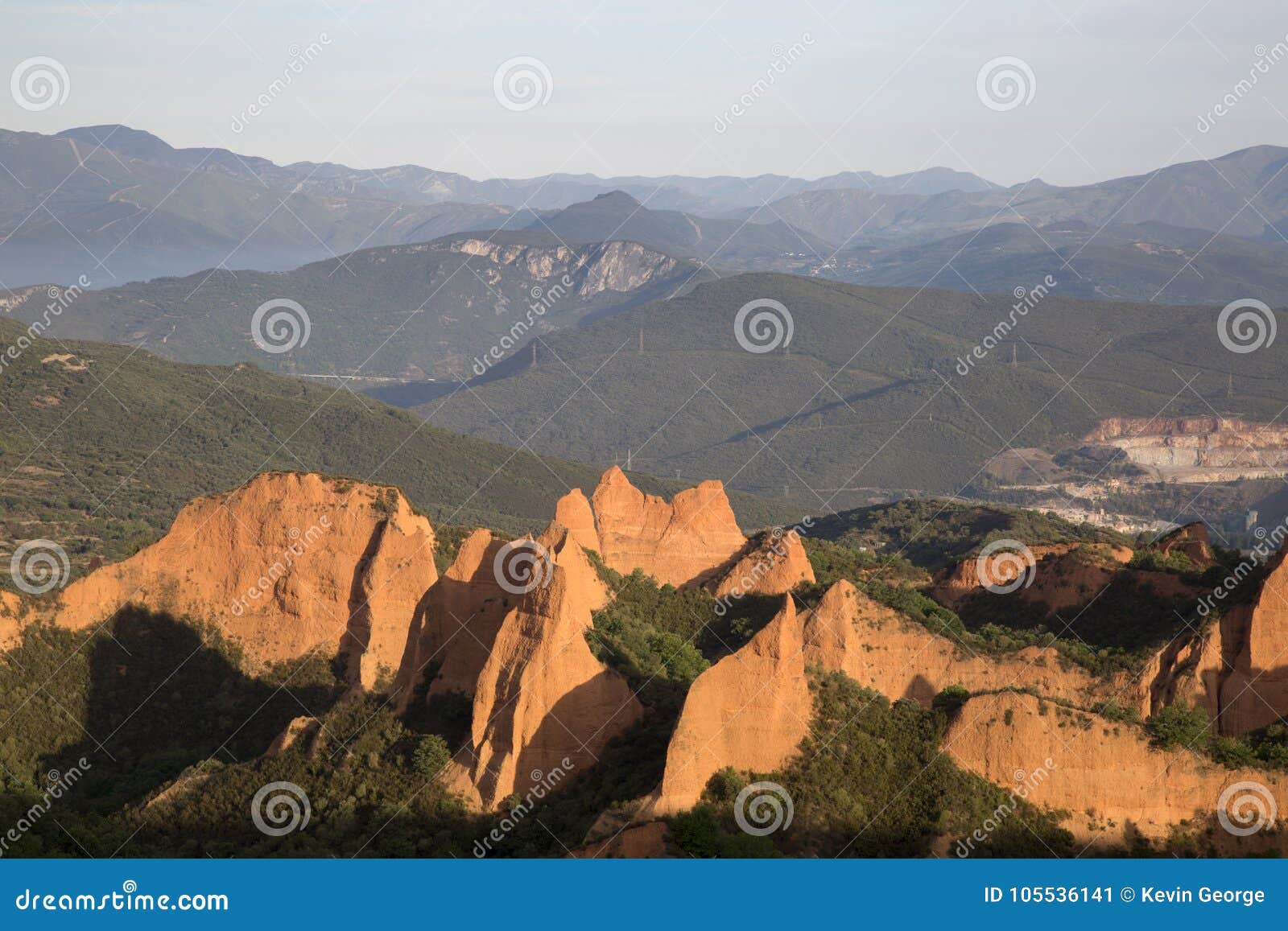 View of Peaks, Medulas, Leon Stock Image - Image of ecoregion, canyon ...