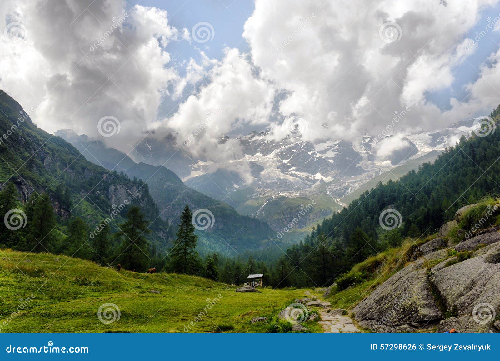 He Peaks Of Monte Santo Di Lussari And Cima Del Cacciatore From The ...