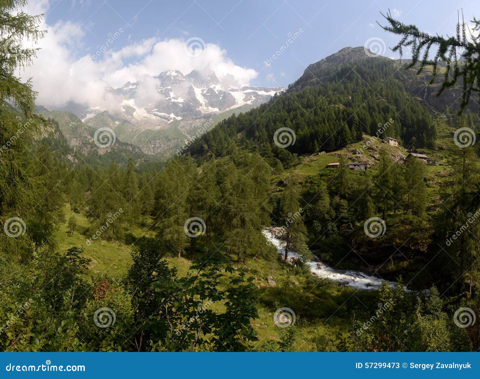He Peaks Of Monte Santo Di Lussari And Cima Del Cacciatore From The ...