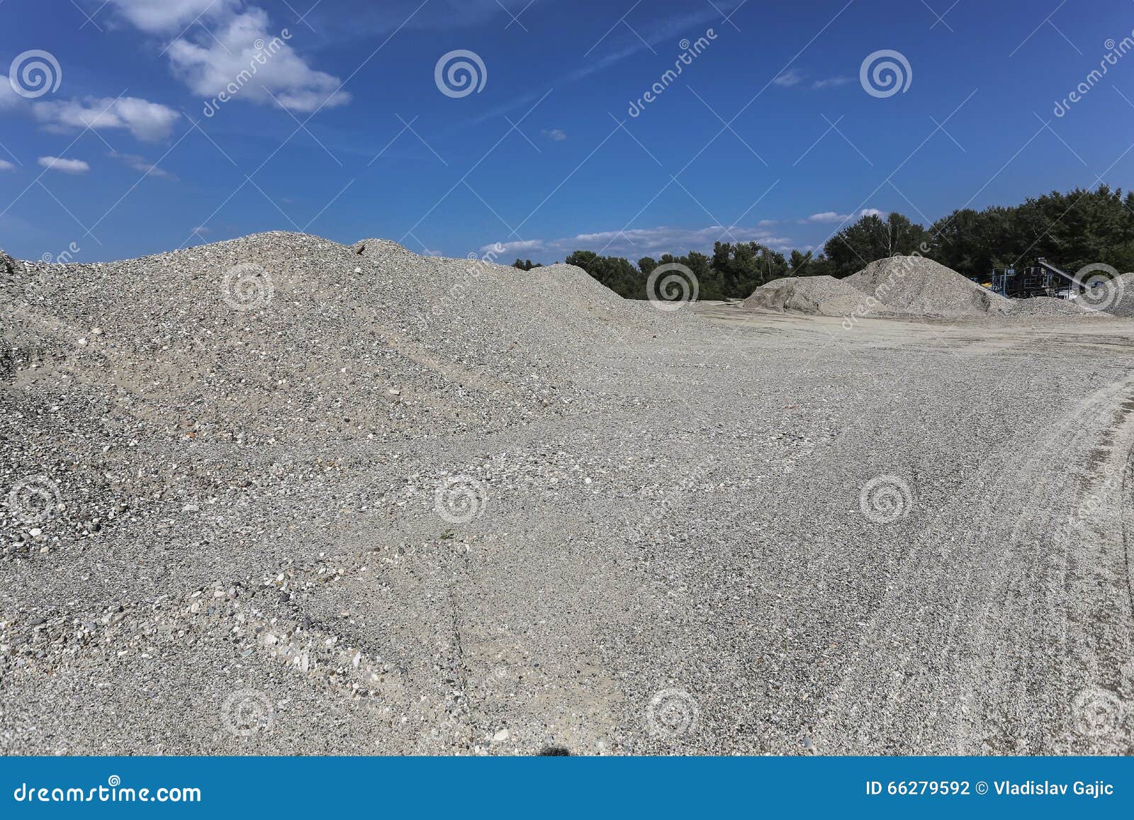 View of the Pebble Exploitation Quarry Stock Photo - Image of view ...
