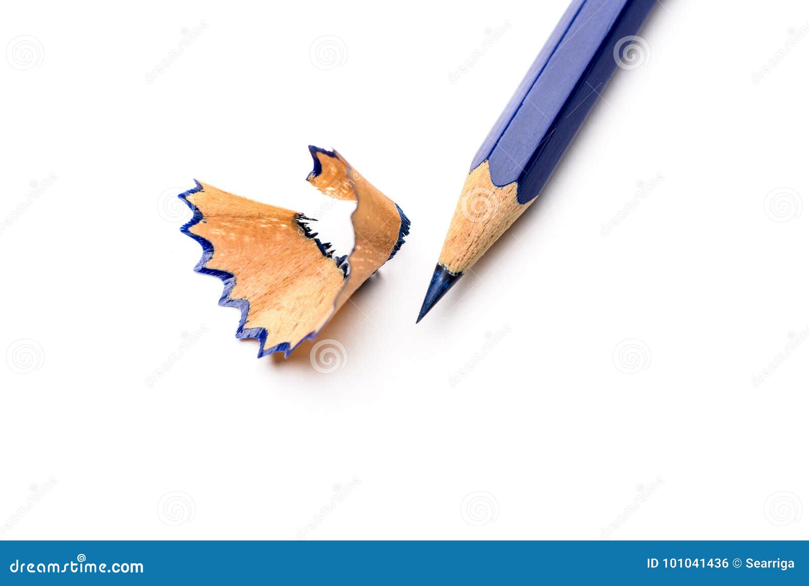 A Top View of a Pencil on White Background Stock Photo - Image of ...