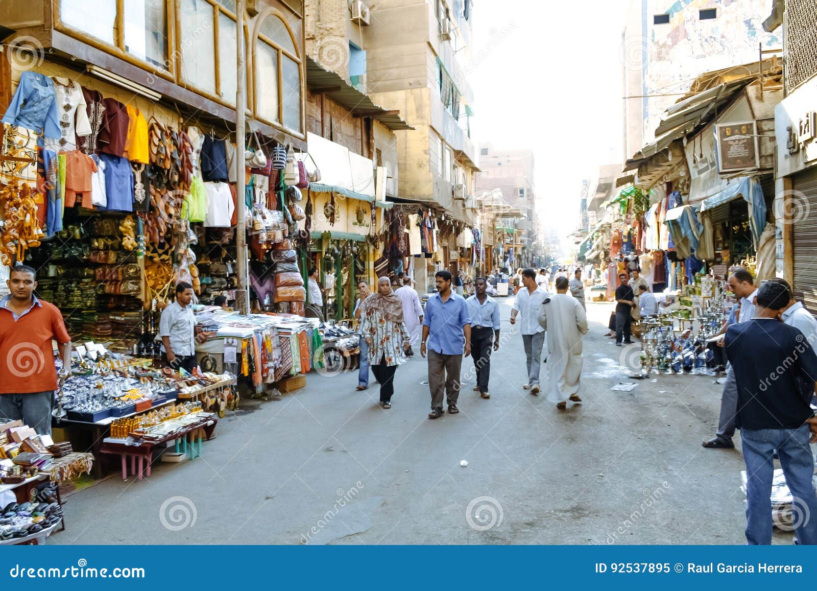 View of People at the Khan El-Khalili Souk. Cairo. Egypt Editorial ...