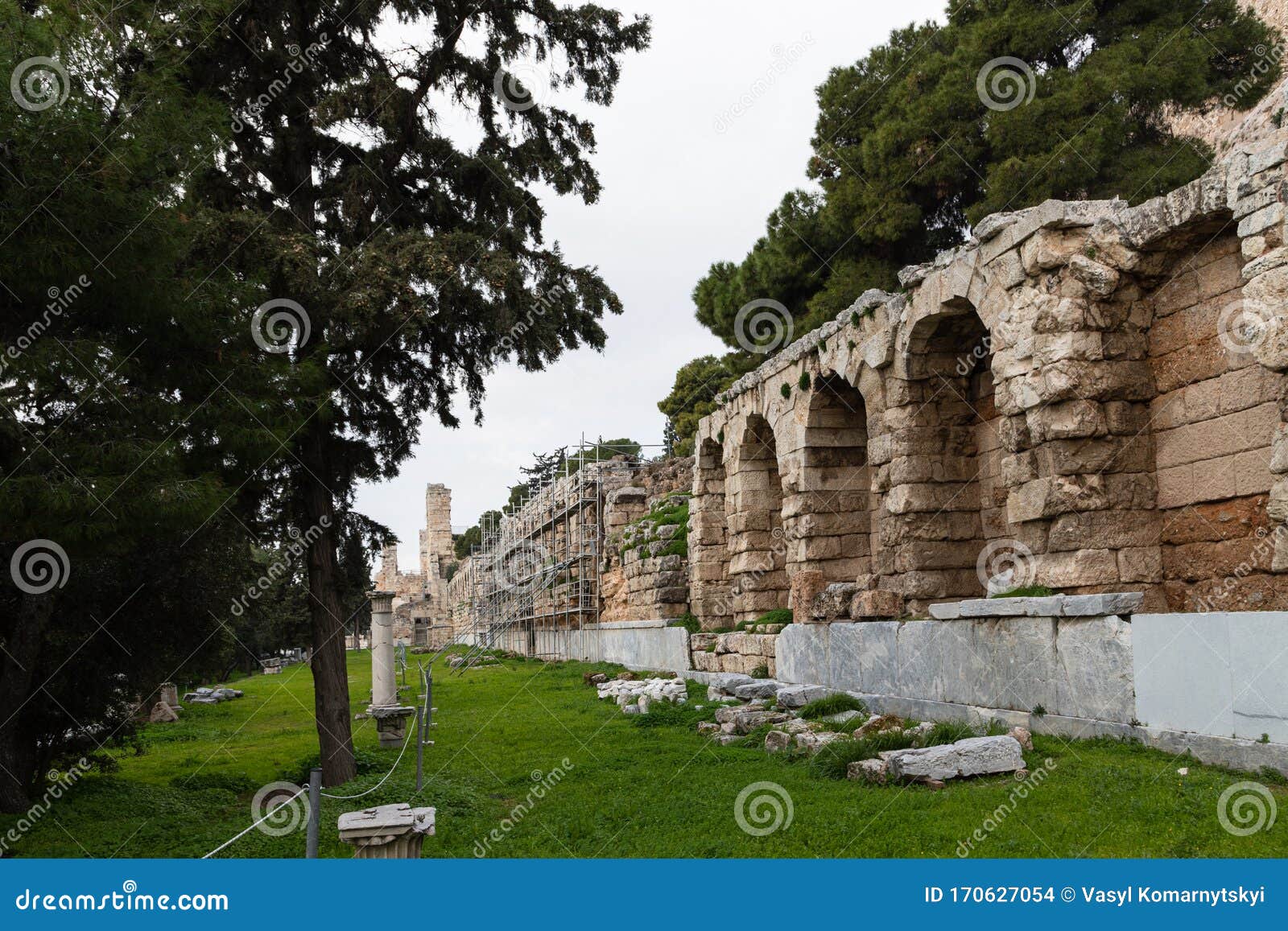 View from the Periptos Road Which Runs Along the Slopes of the ...