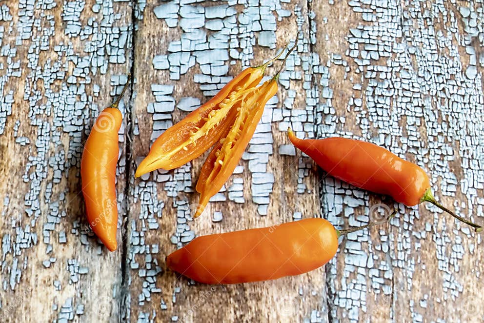 View of Peruvian Yellow Hot Pepper Stock Photo - Image of juicy ...