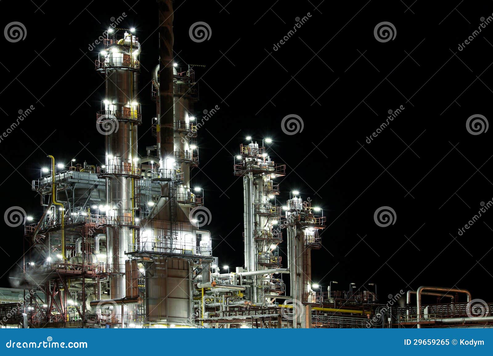 View of Petrol Production Factory Stock Image - Image of building ...