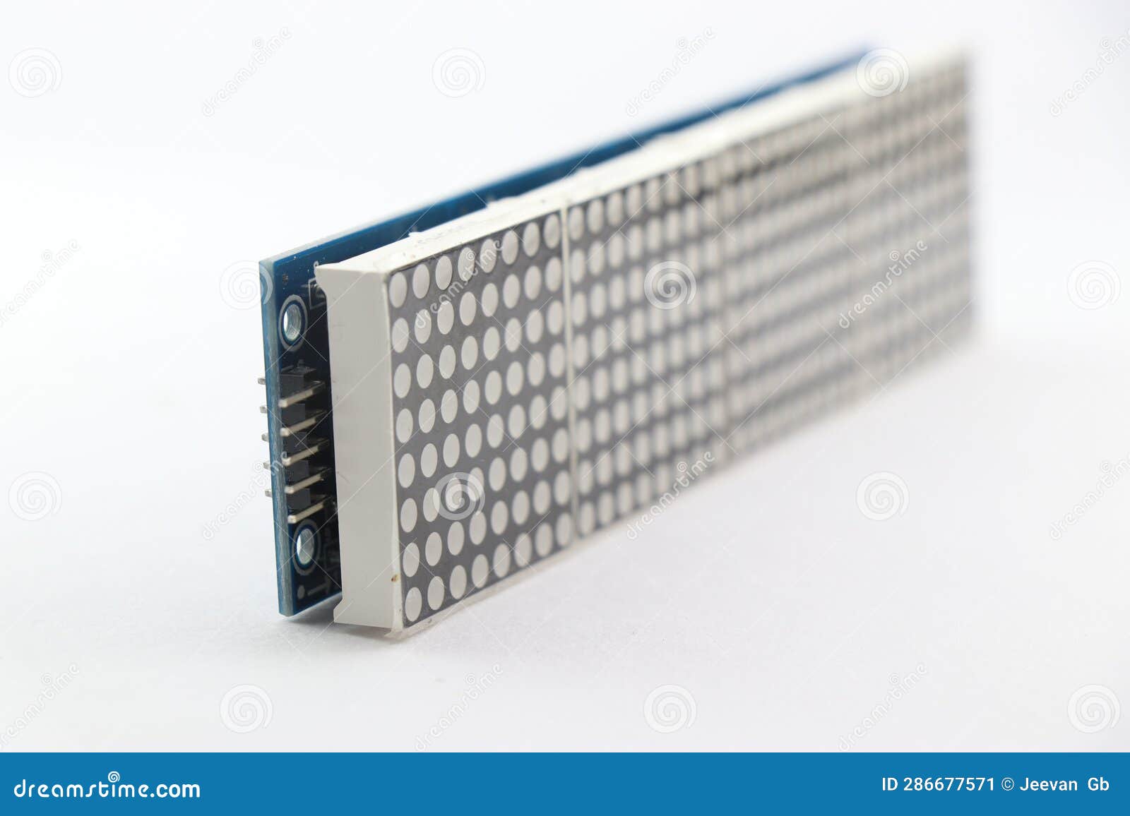 View of the Pins from 8x64 Led Dot Matrix Display that Can Be ...