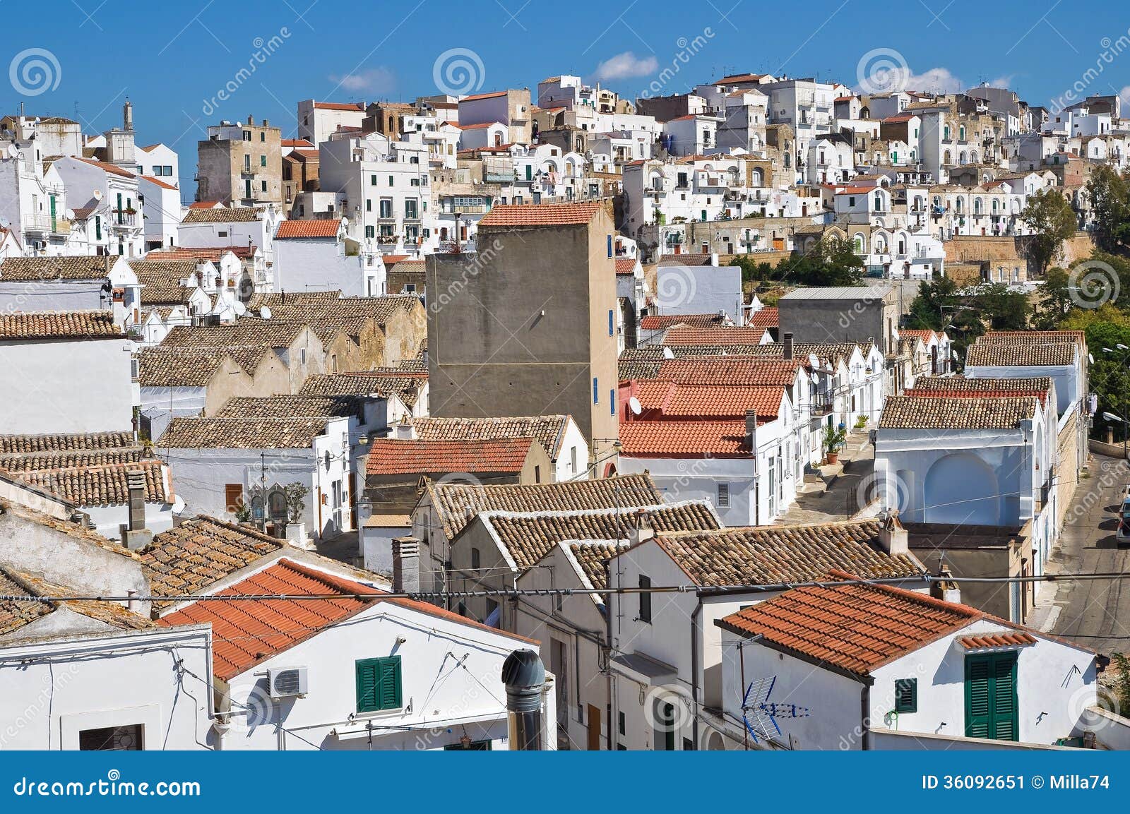 View of Pisticci. Basilicata. Italy Stock Image - Image of building ...
