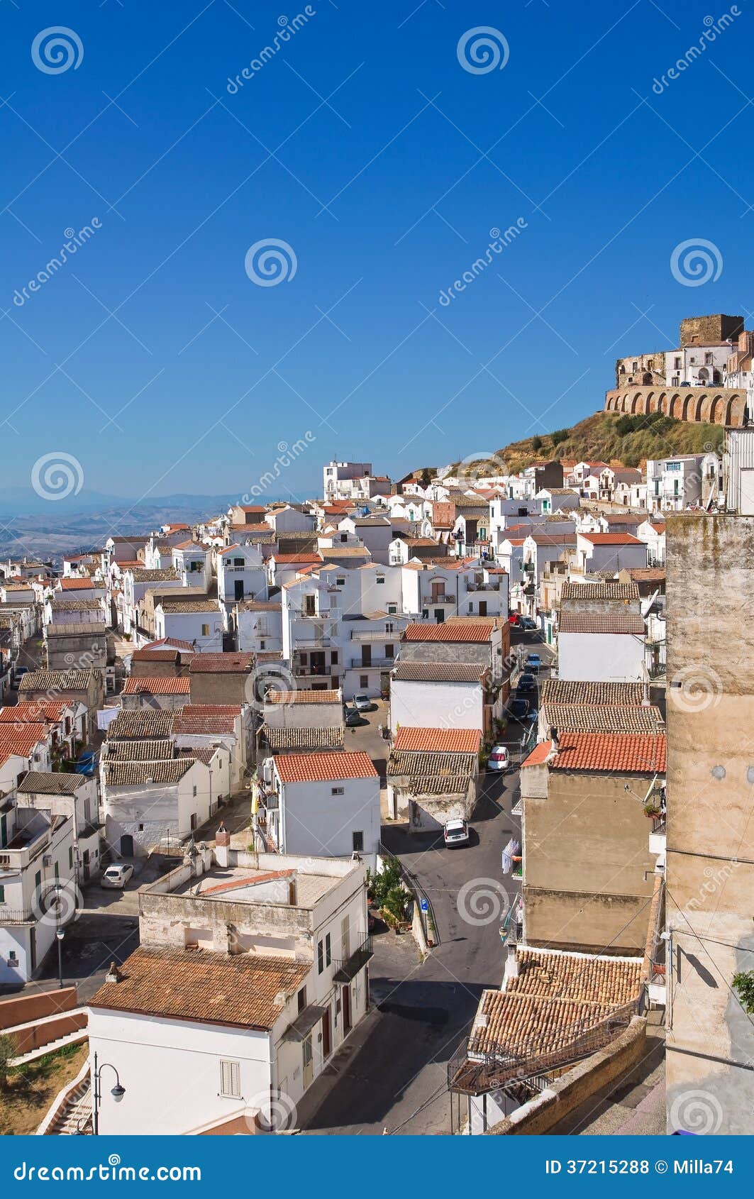 View of Pisticci. Basilicata. Italy Stock Photo - Image of exterior ...