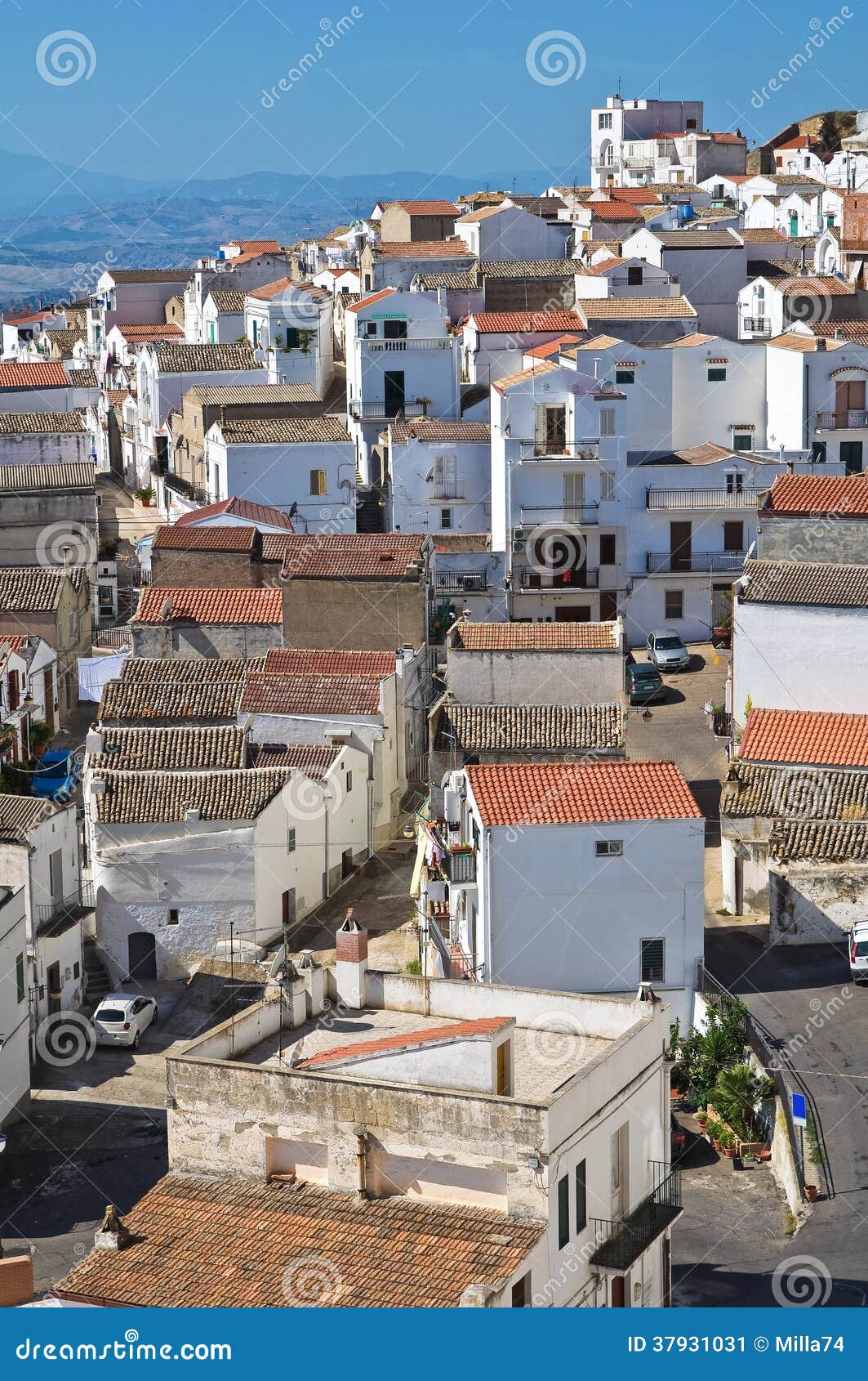 View of Pisticci. Basilicata. Italy Stock Image - Image of century ...