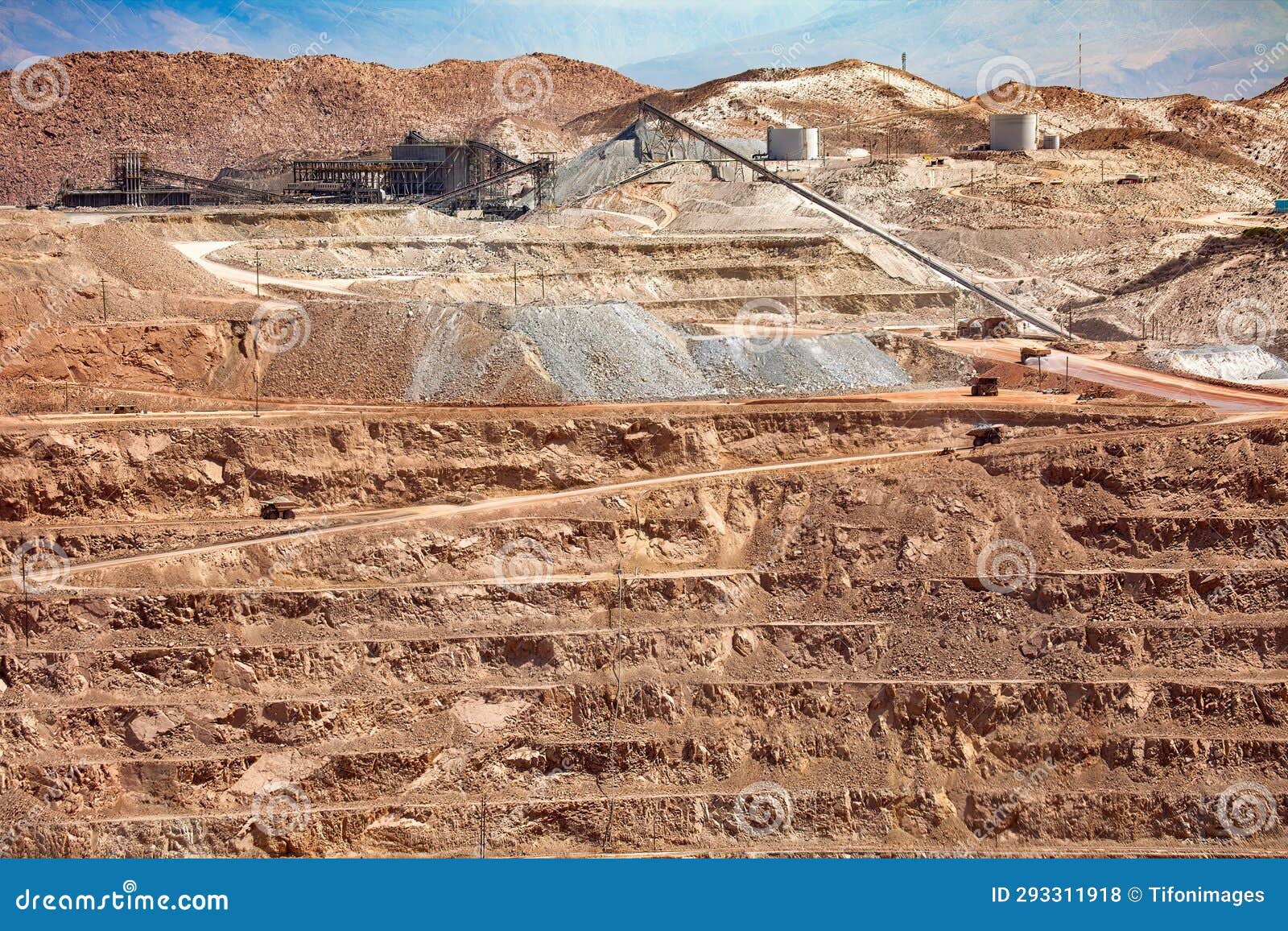 Open-pit Copper Mine in Peru Stock Photo - Image of mining, south ...