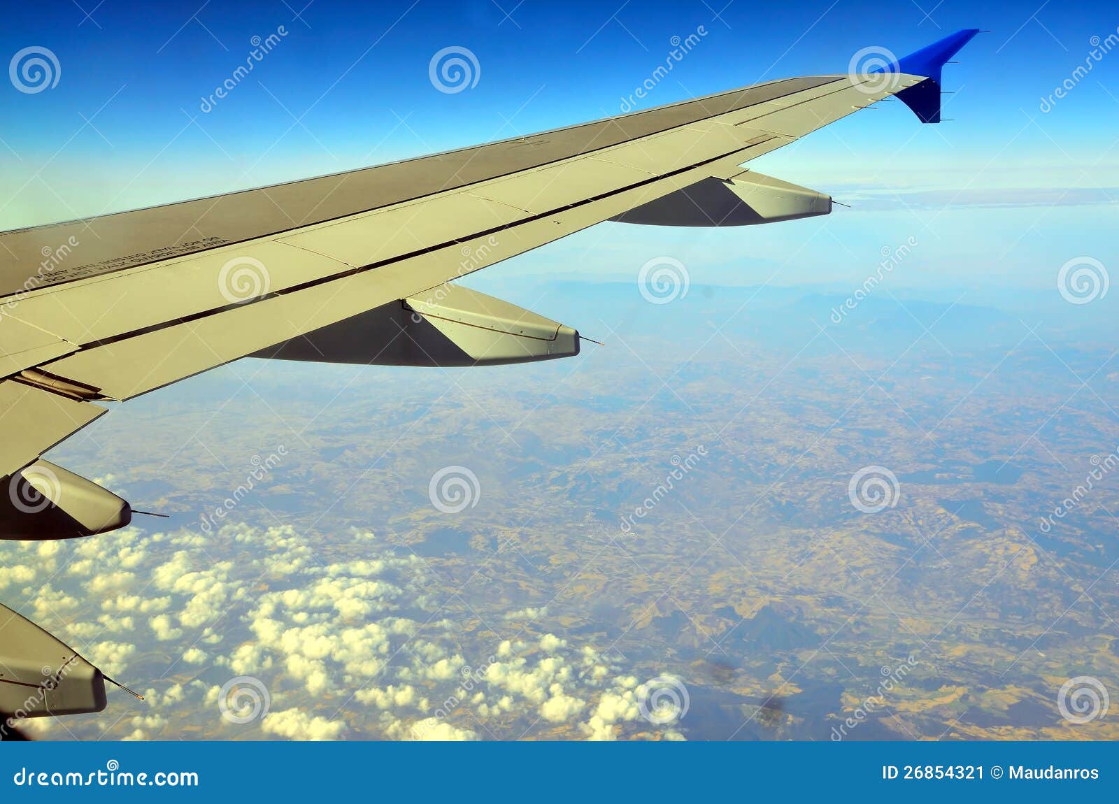 View from the plane stock image. Image of window, mountains - 26854321