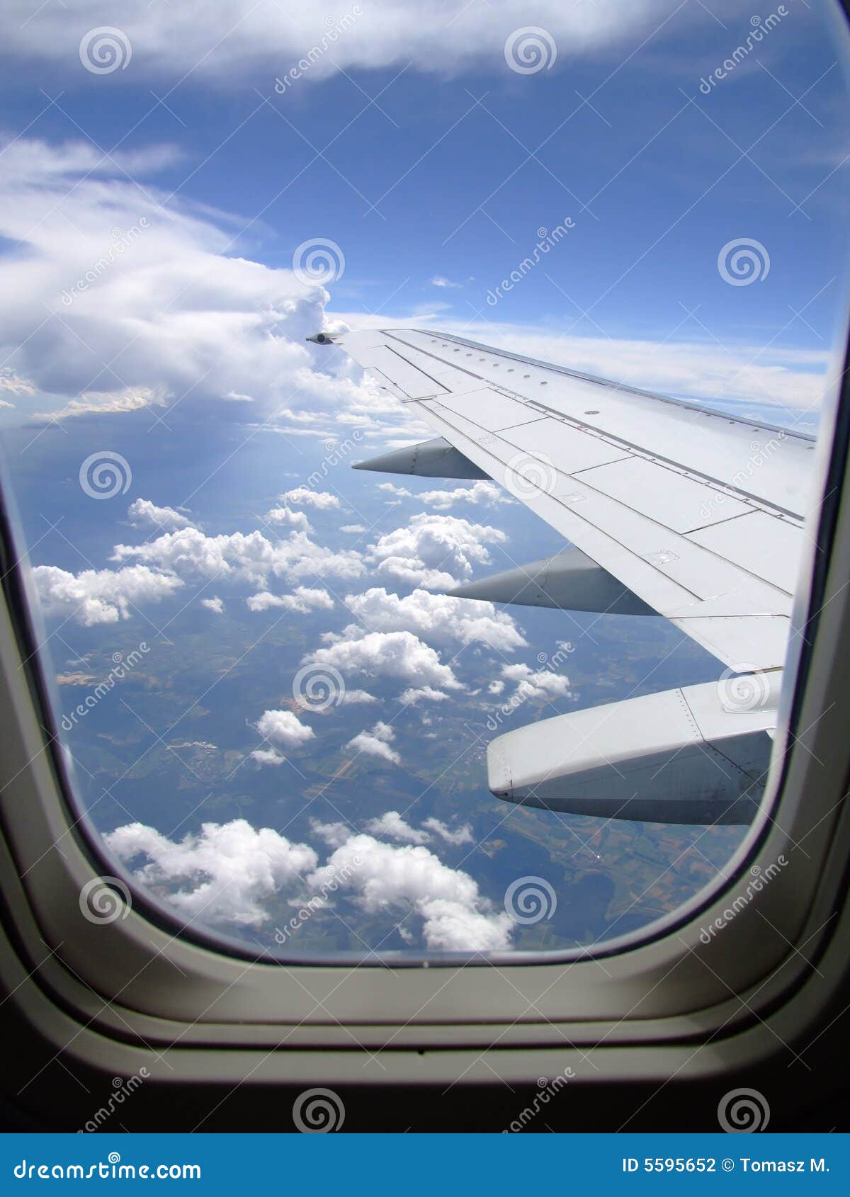 View from the plane stock photo. Image of plane, travel - 5595652