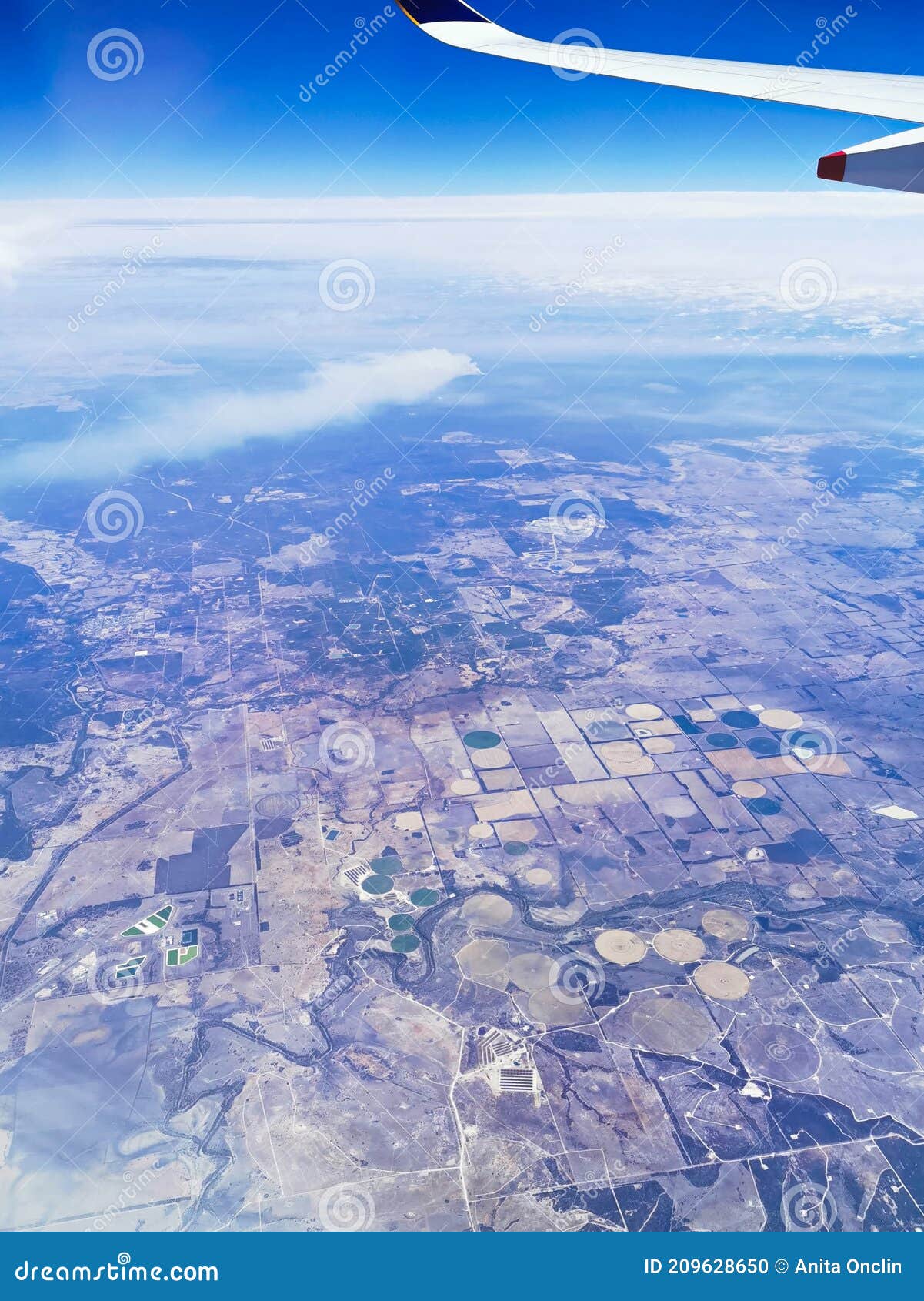 View from the Plane Australia Stock Photo - Image of trave, background ...