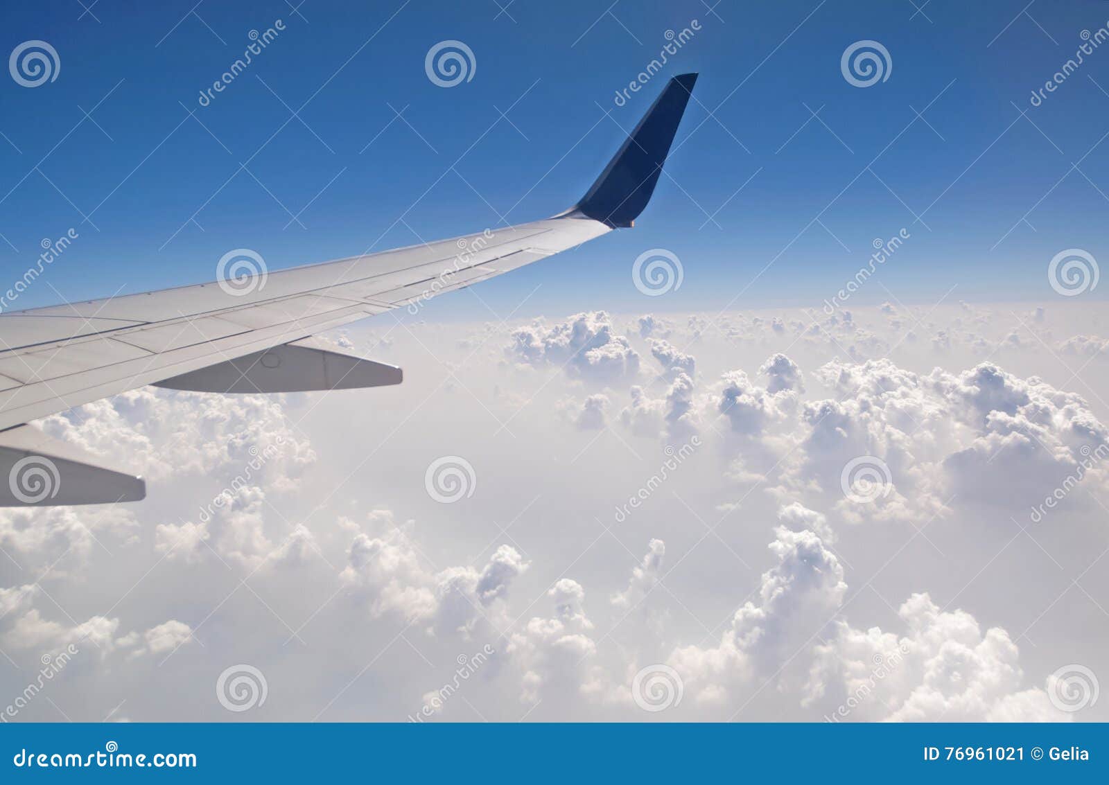 The View from the Plane of the Cloud Vertical Formation Stock Image ...