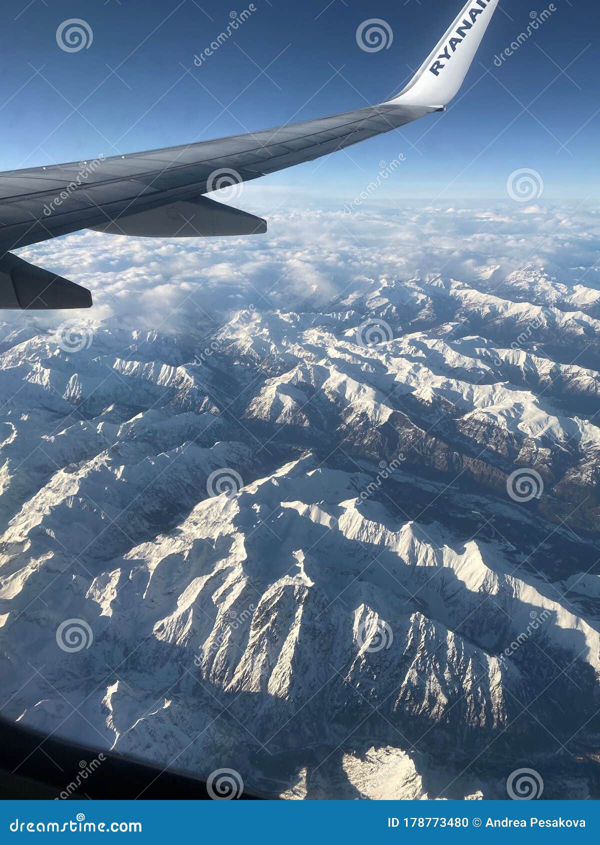 View from the Plane To Alps Editorial Image - Image of landscape ...
