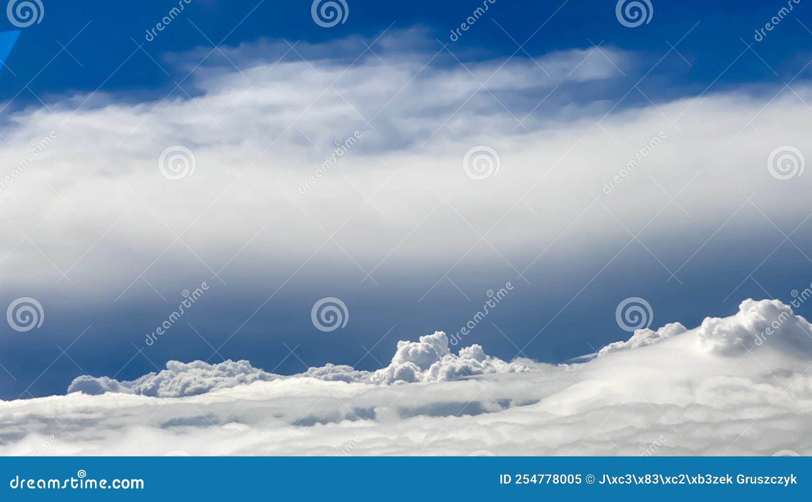 View from the Plane To the Landscape of the Sky and Heavy Clouds Stock ...
