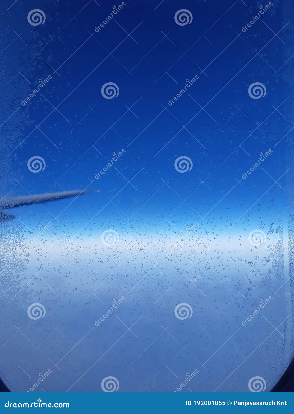 View on the Plane with the Very Cold Temperature Stock Image - Image of ...
