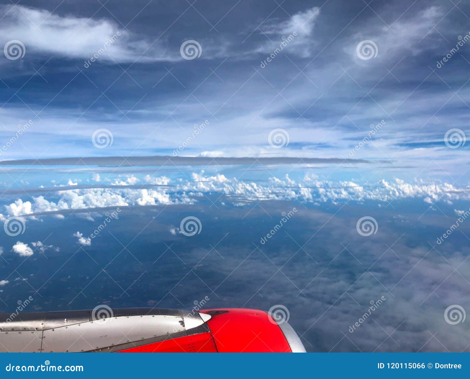 View from Plane Window on Engine and Land Stock Photo - Image of flight ...