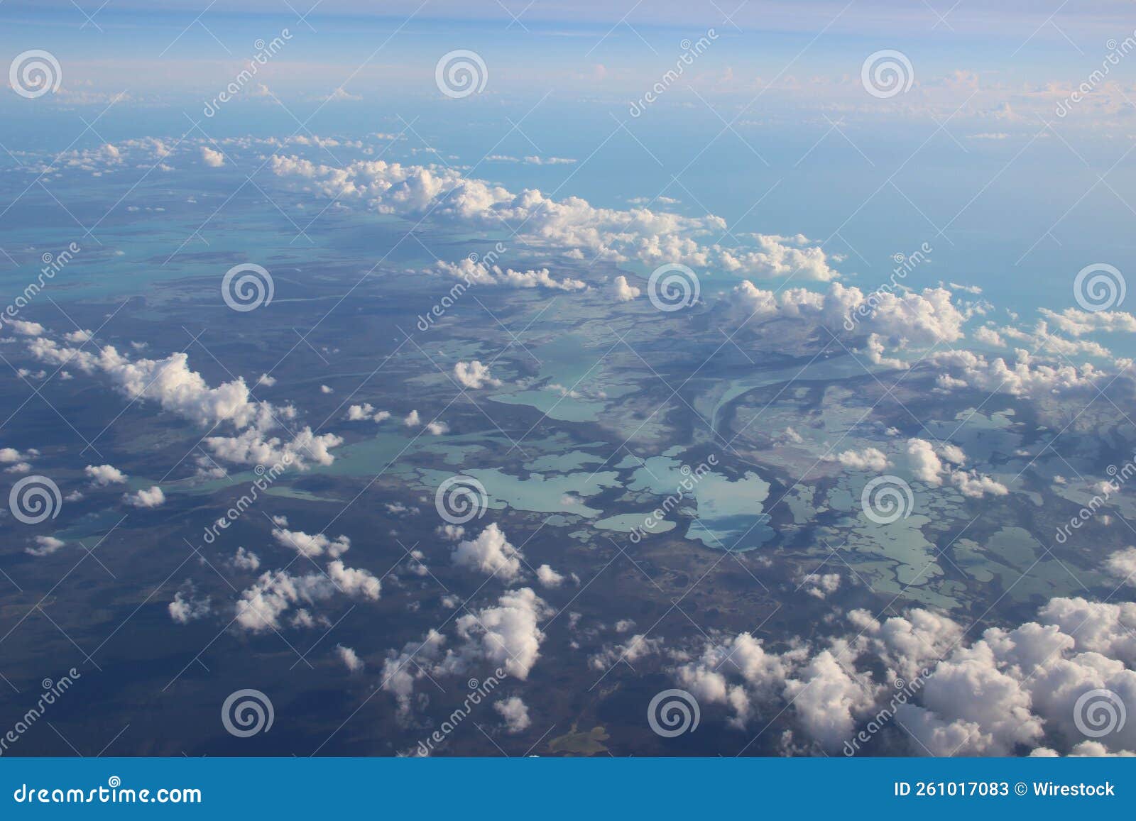 View from the Plane Window To the Land Stock Image - Image of ...