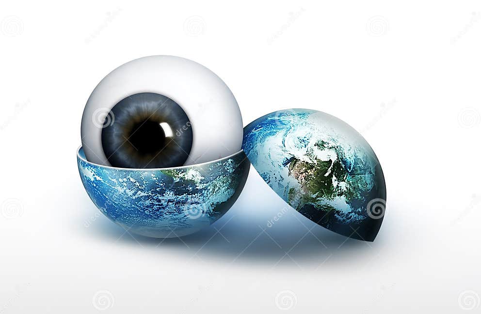 View of the planet stock illustration. Illustration of eyeball - 17854264