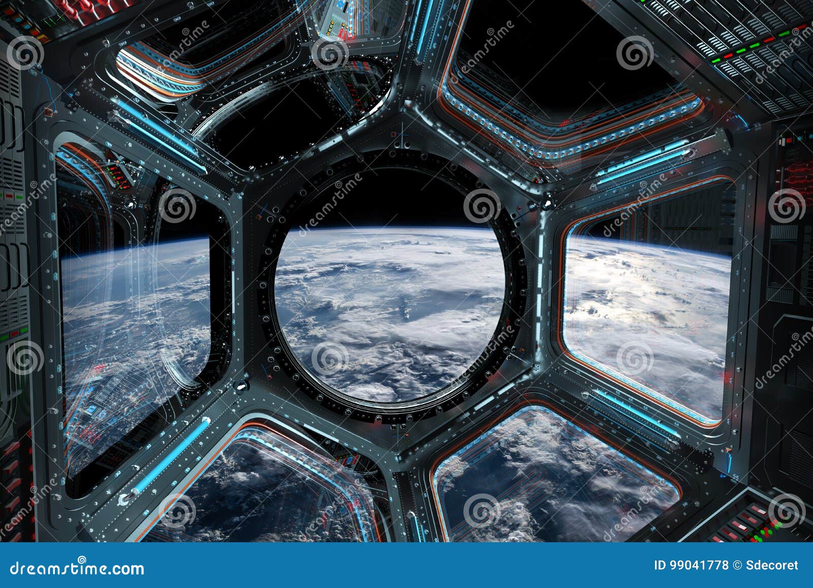 View Inside Space Station