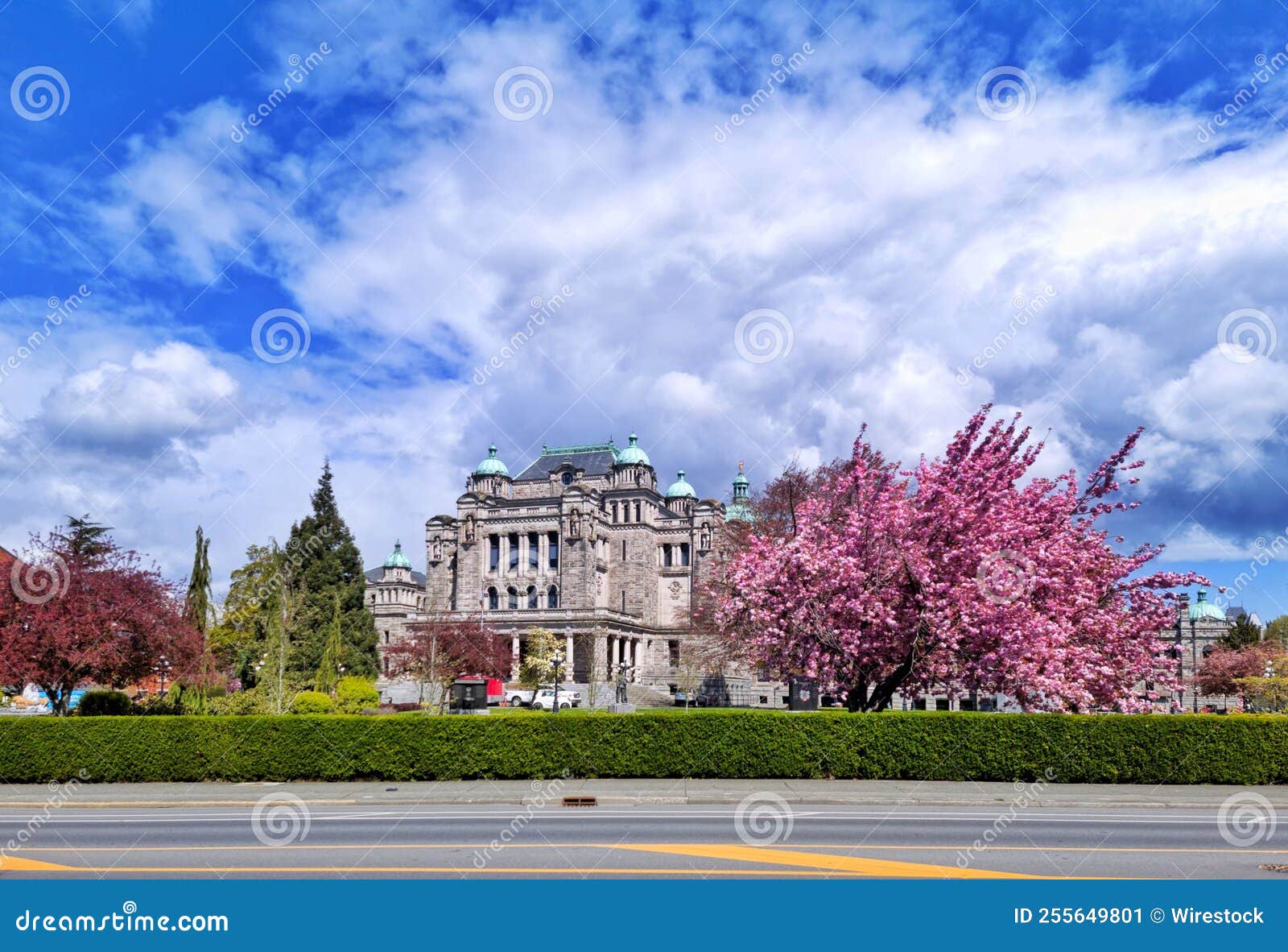 View of Plants before the Legislative Library of British Columbia Under ...