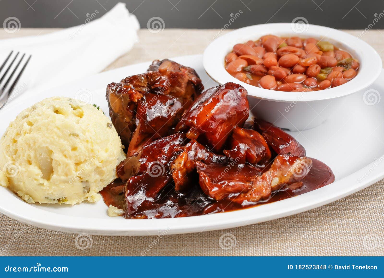 Bbq rib tips stock photo. Image of copy, table, cajun - 182523848