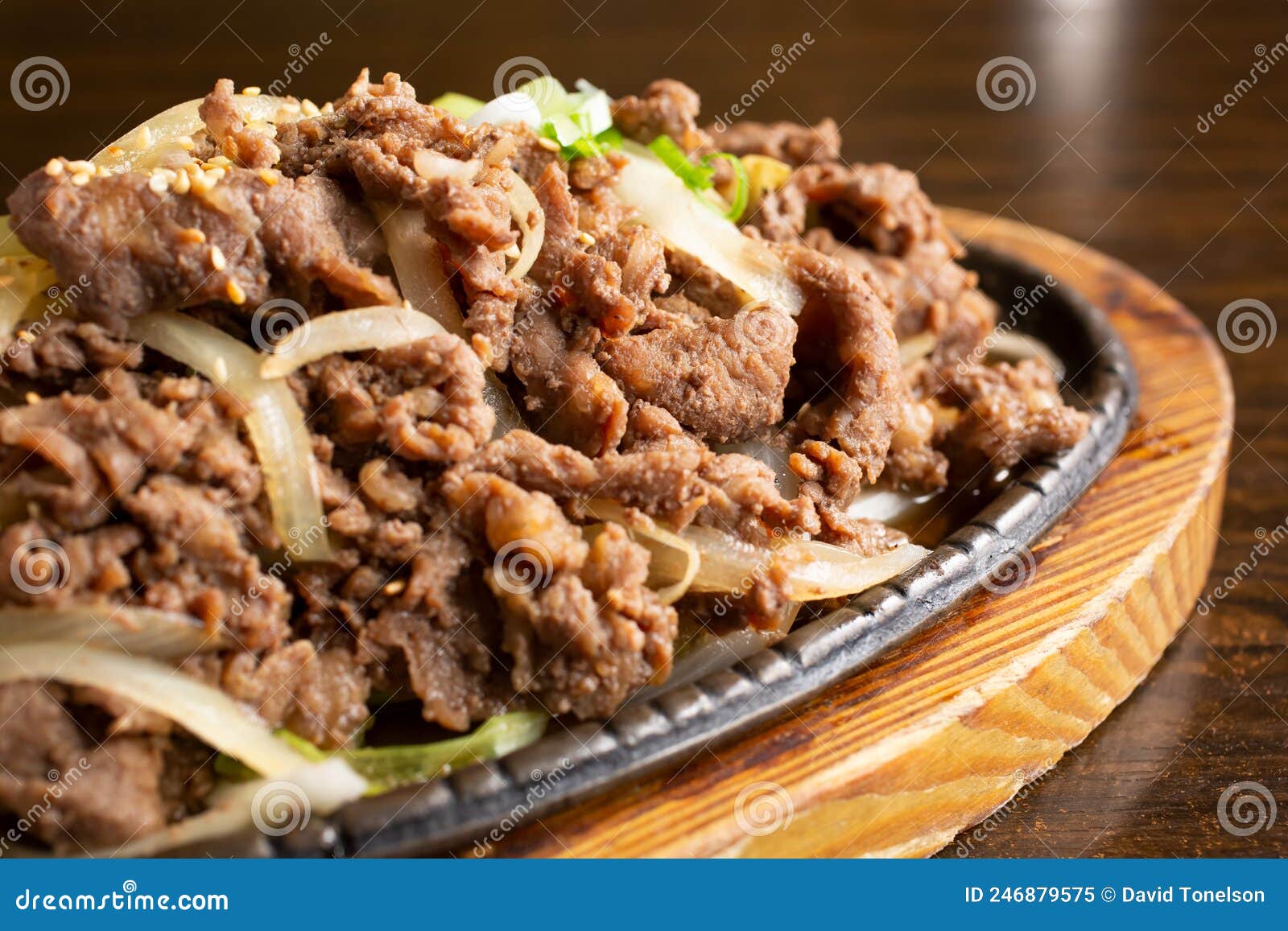 Bulgogi plate stock image. Image of asian, home, onion - 246879575