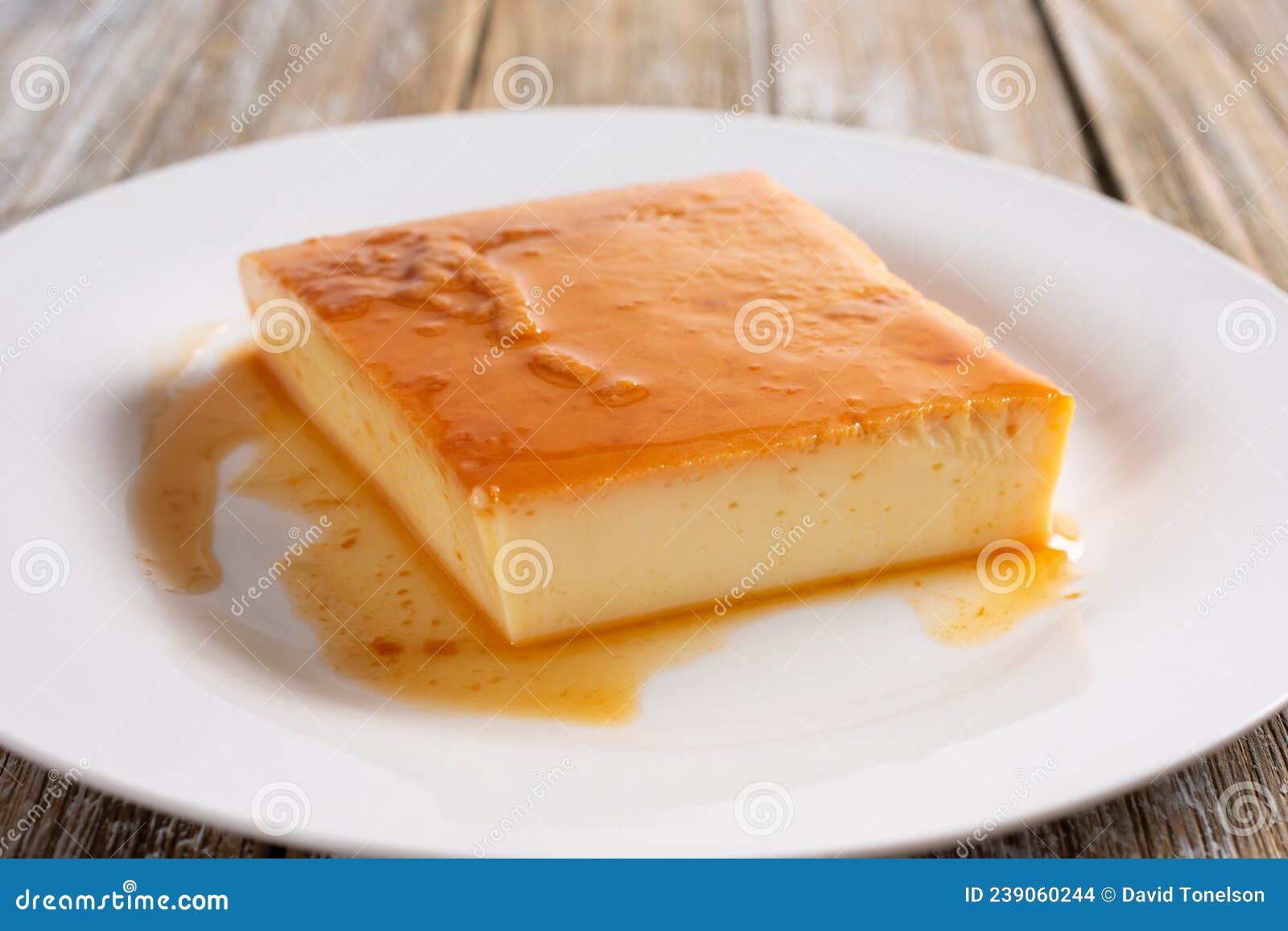 Flan plate stock photo. Image of fork, plate, lifestyle - 239060244