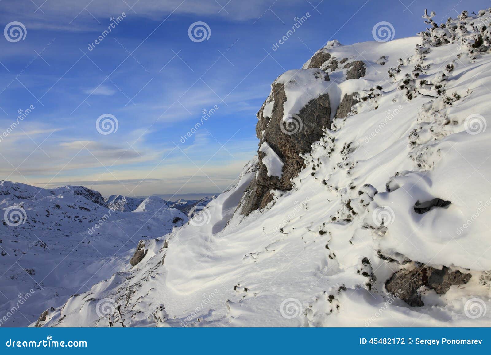 View of Plateau Dachstein-Krippenstein. Stock Photo - Image of area ...