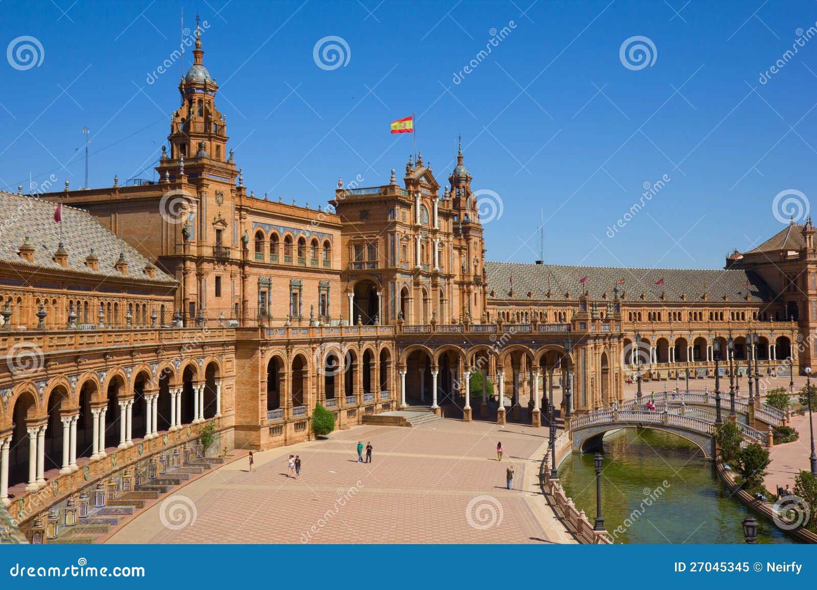 View of Plaza De Espa?a, Sevilla, Spain Stock Image - Image of building ...