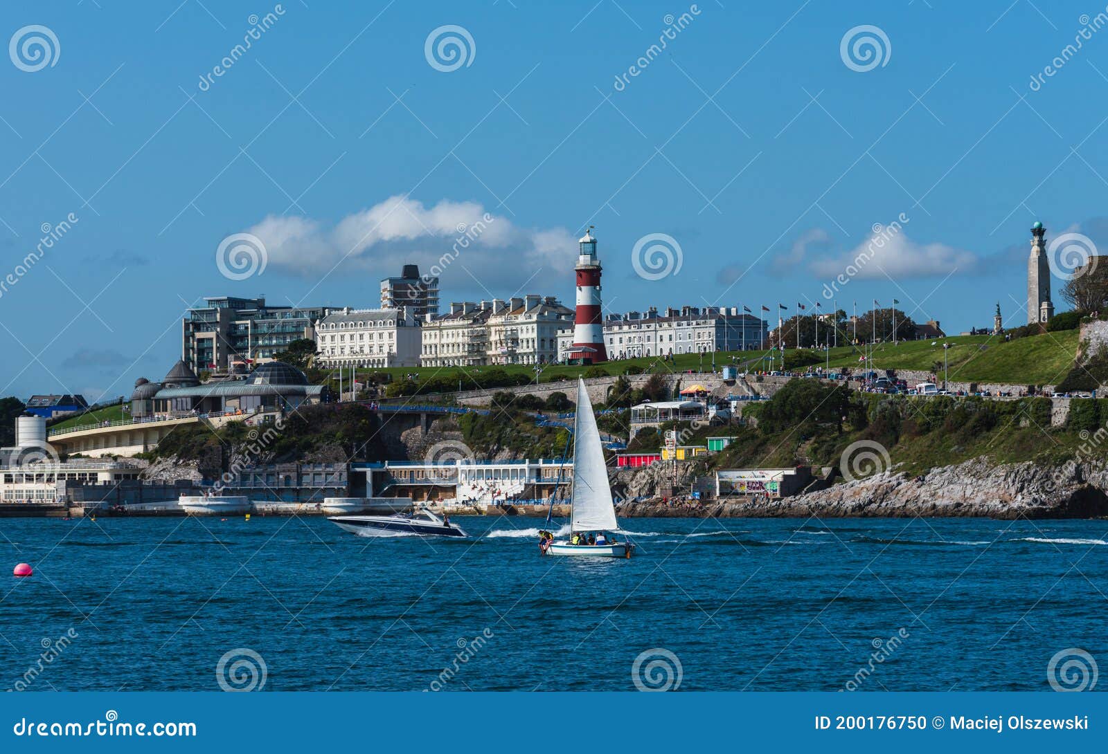 View of Plymouth from Mount Batten Tower in Devon Editorial Image ...