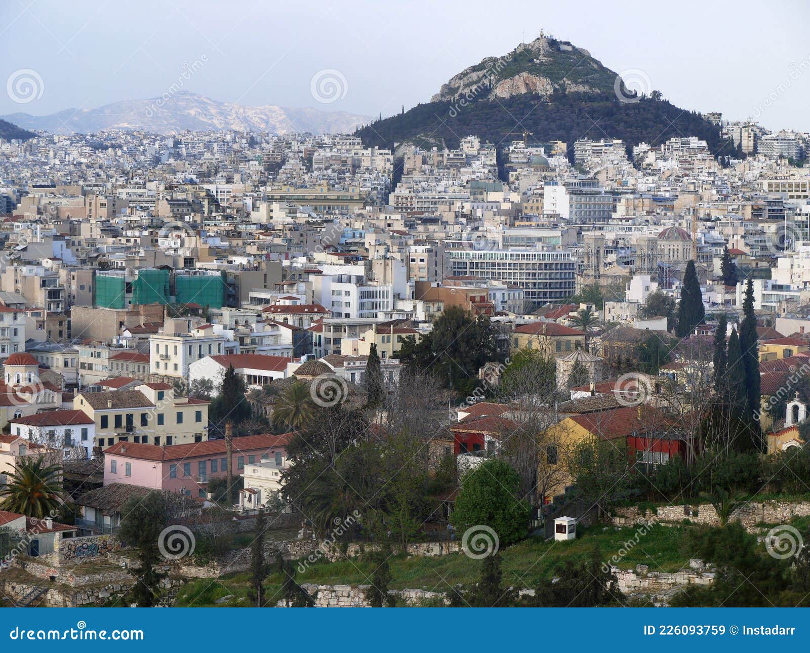 View Point of Buildings Athens Cityscape Greece Stock Image - Image of ...