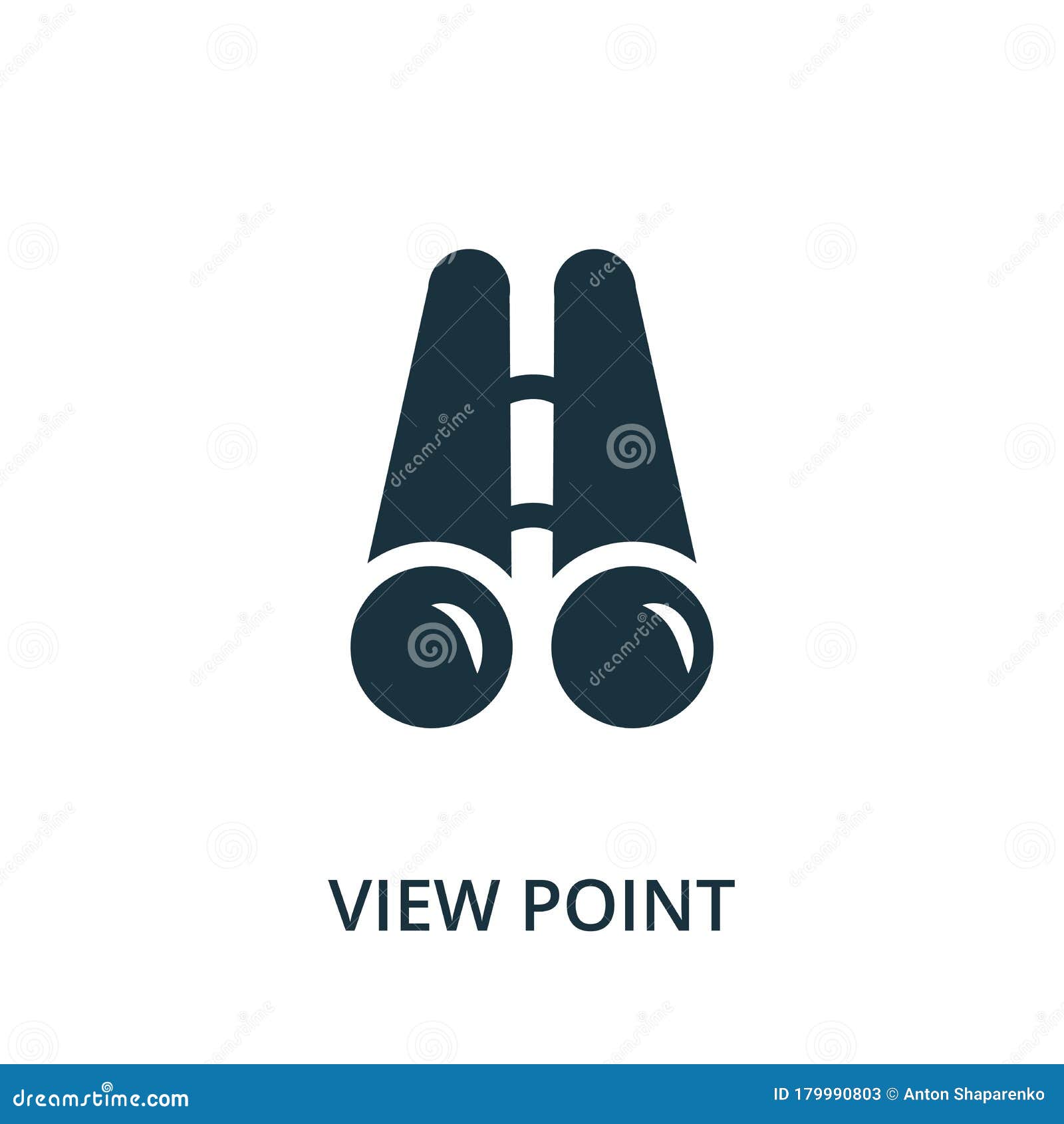 View Point Icon. Simple Element from Navigation Collection Stock Vector ...