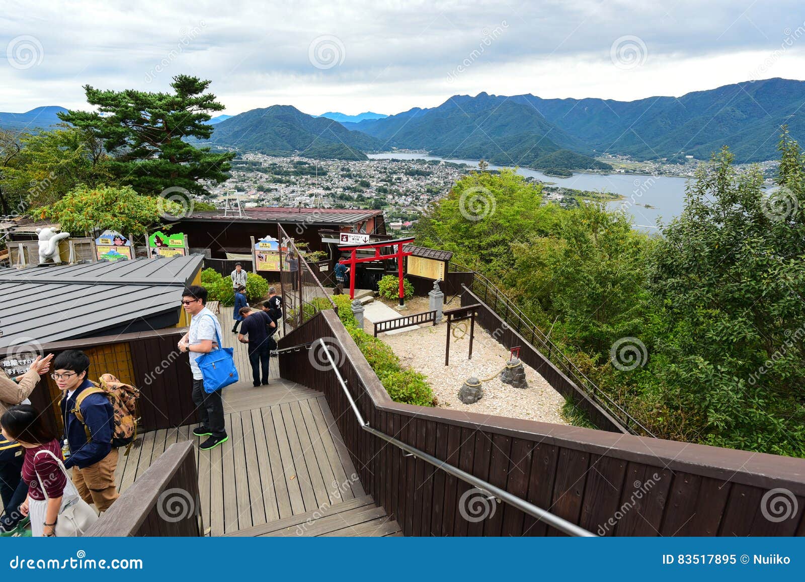 View Point at Kachi Kachi Ropeway with Fujisan Editorial Image - Image ...