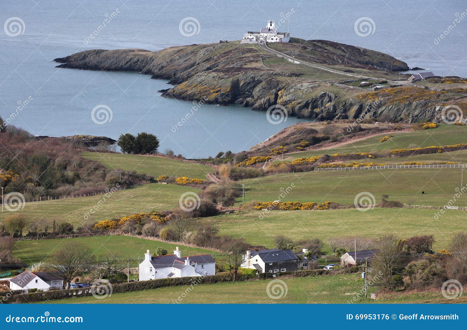View of Point Lynas on Anglesey, Wales Stock Photo - Image of ...