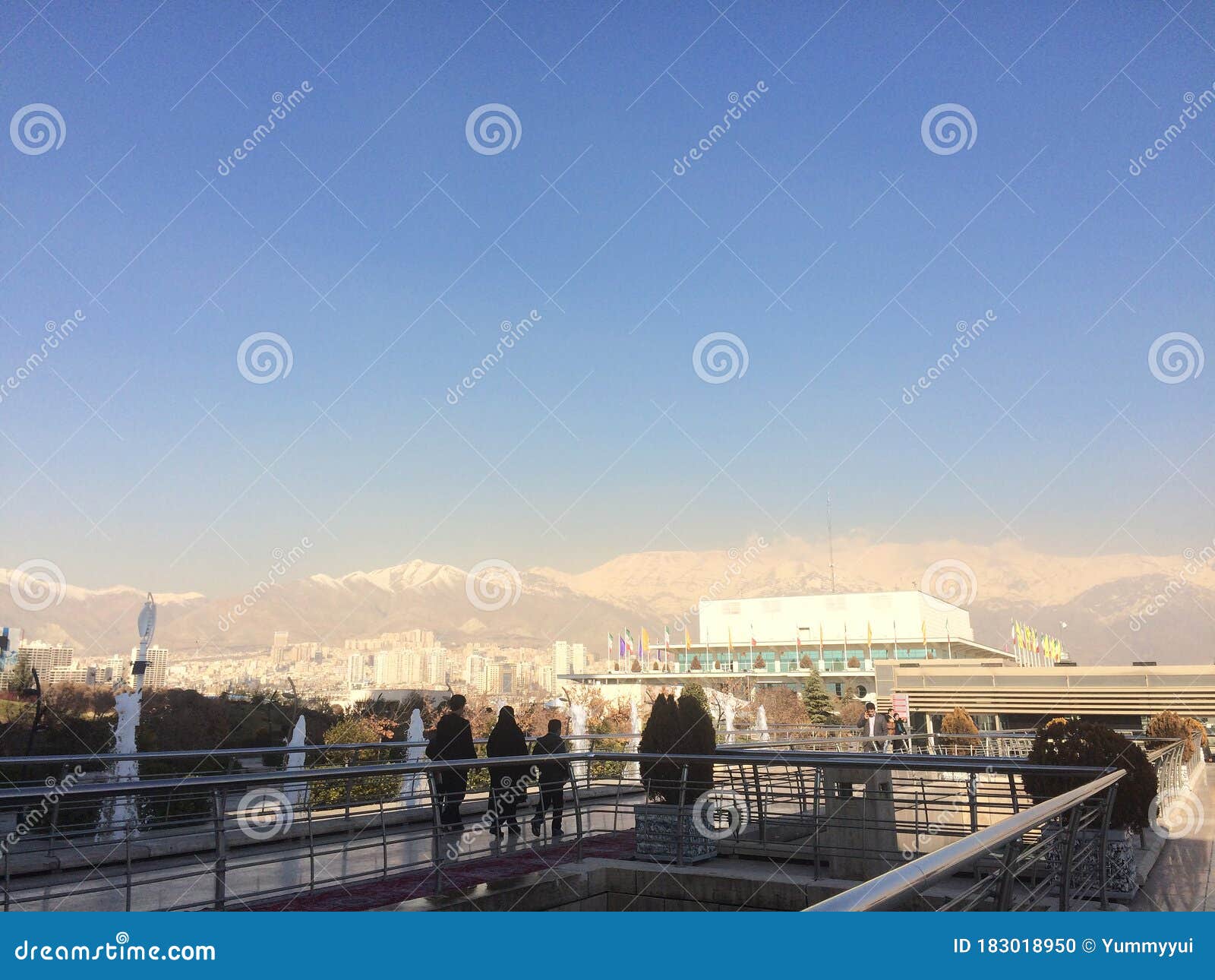 View Point at Milad Tower, Tehran, Iran Editorial Image - Image of ...