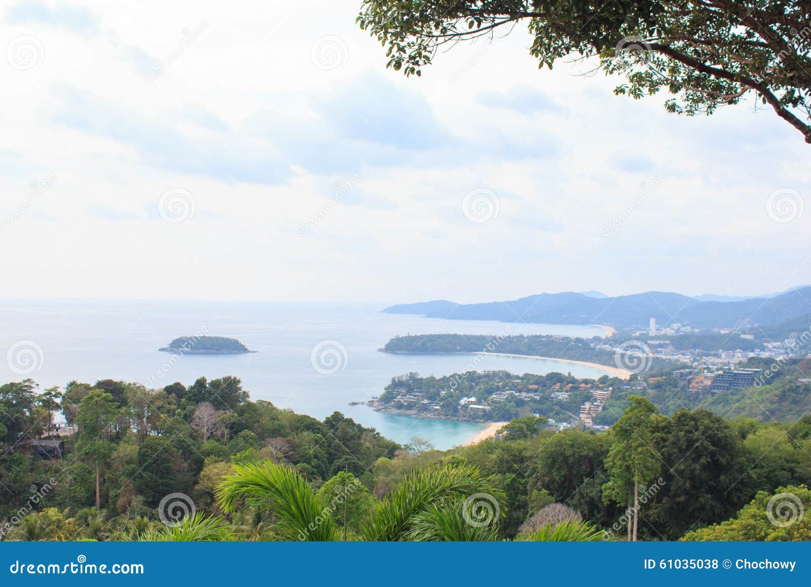 View point at Phuket bay stock photo. Image of karon - 61035038
