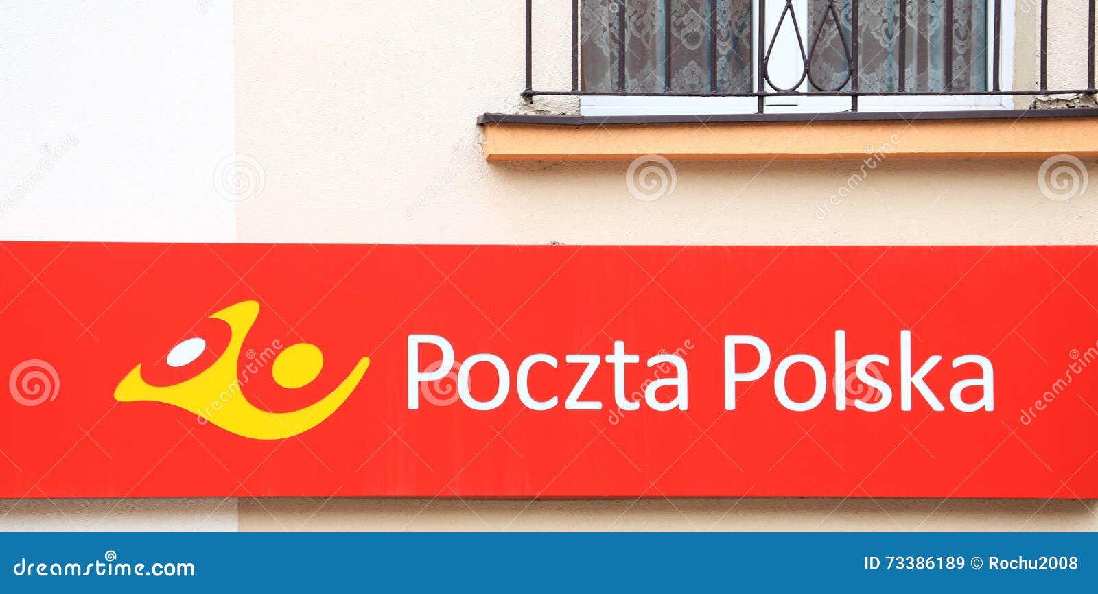 View of the Polish Post Office Editorial Stock Image - Image of board ...